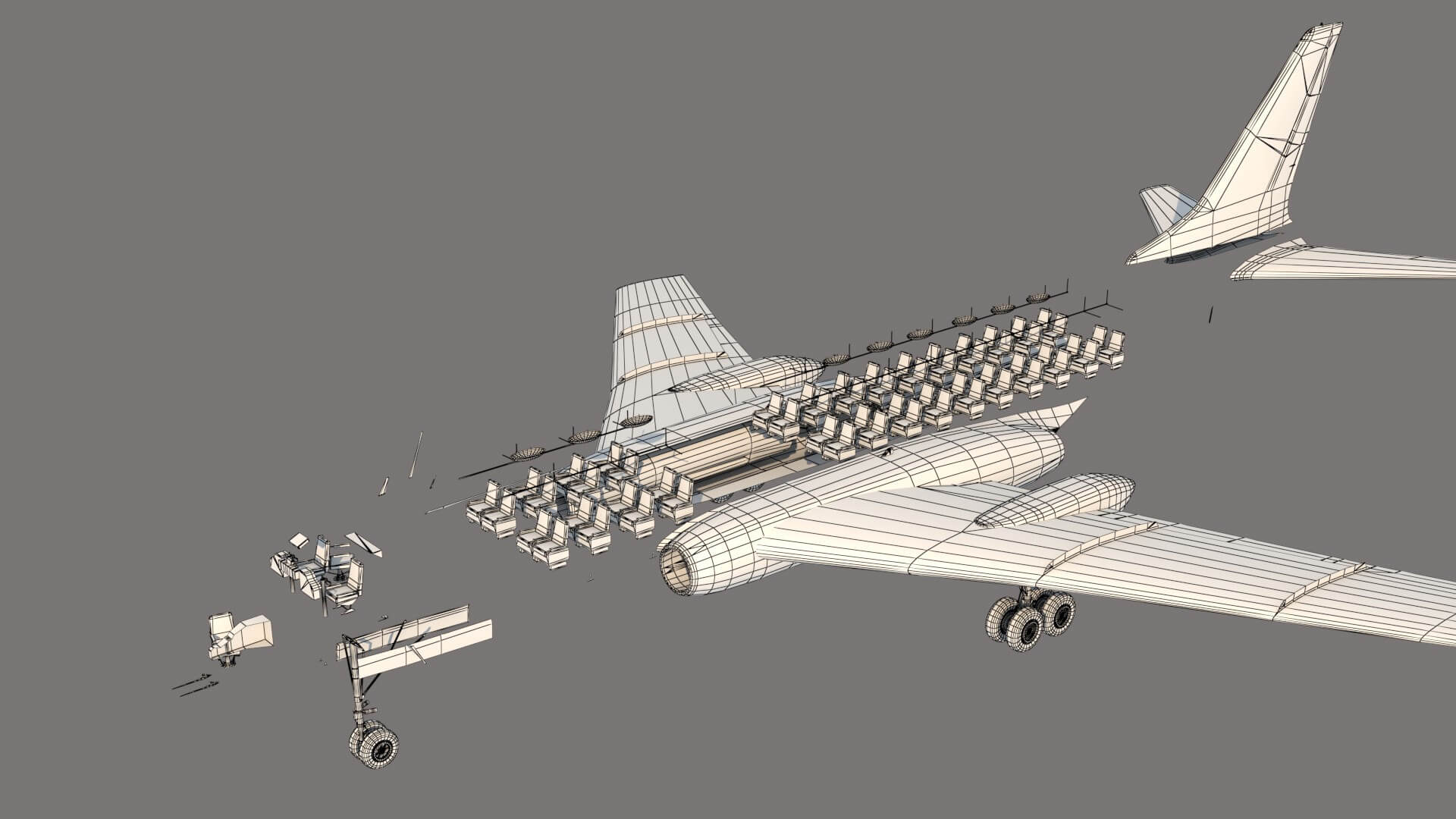 Tupolev TU-104 3D Model by citizensnip