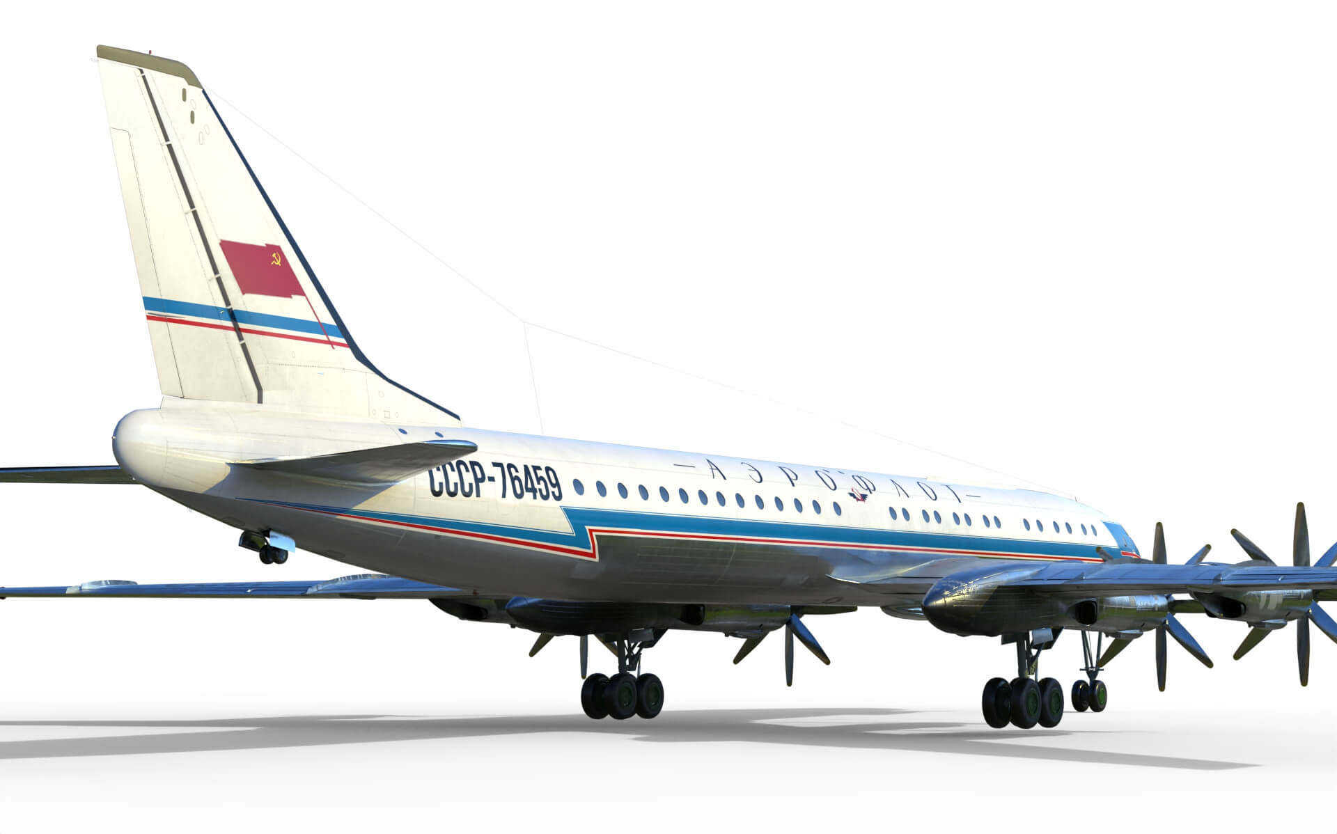Tupolev Tu-114 3D Model by citizensnip