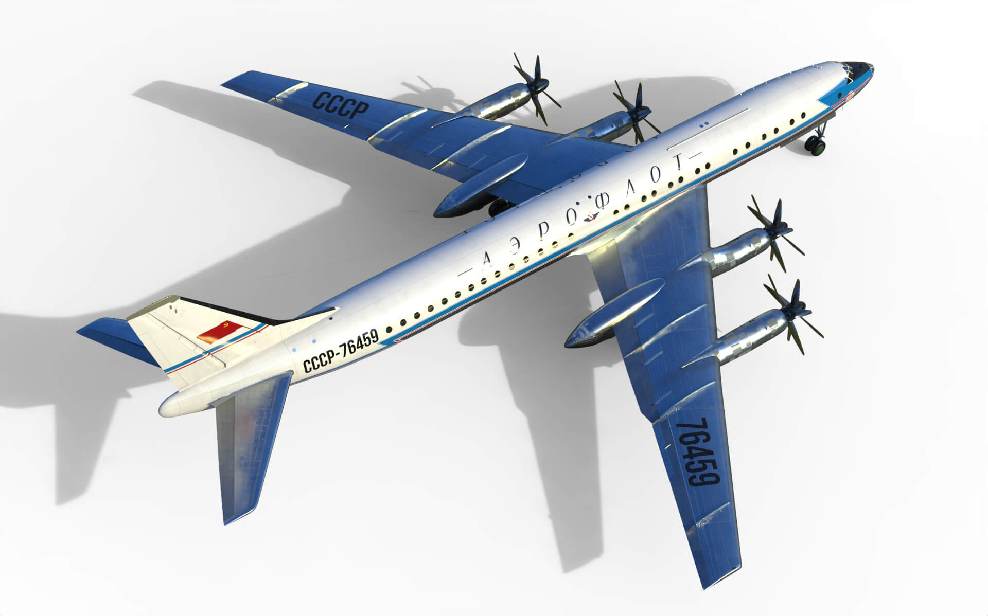 Tupolev Tu-114 3D Model by citizensnip