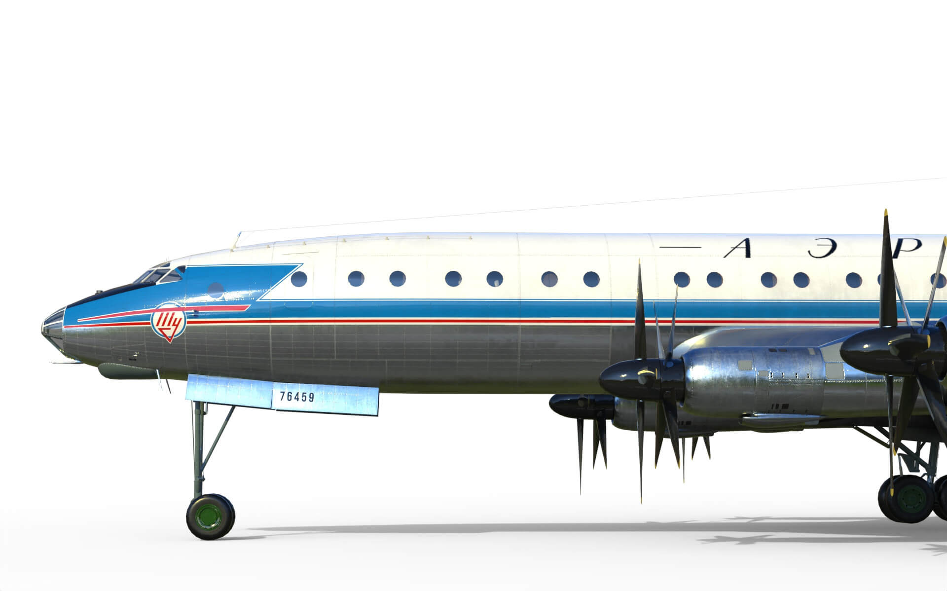 Tupolev Tu-114 3D Model by citizensnip