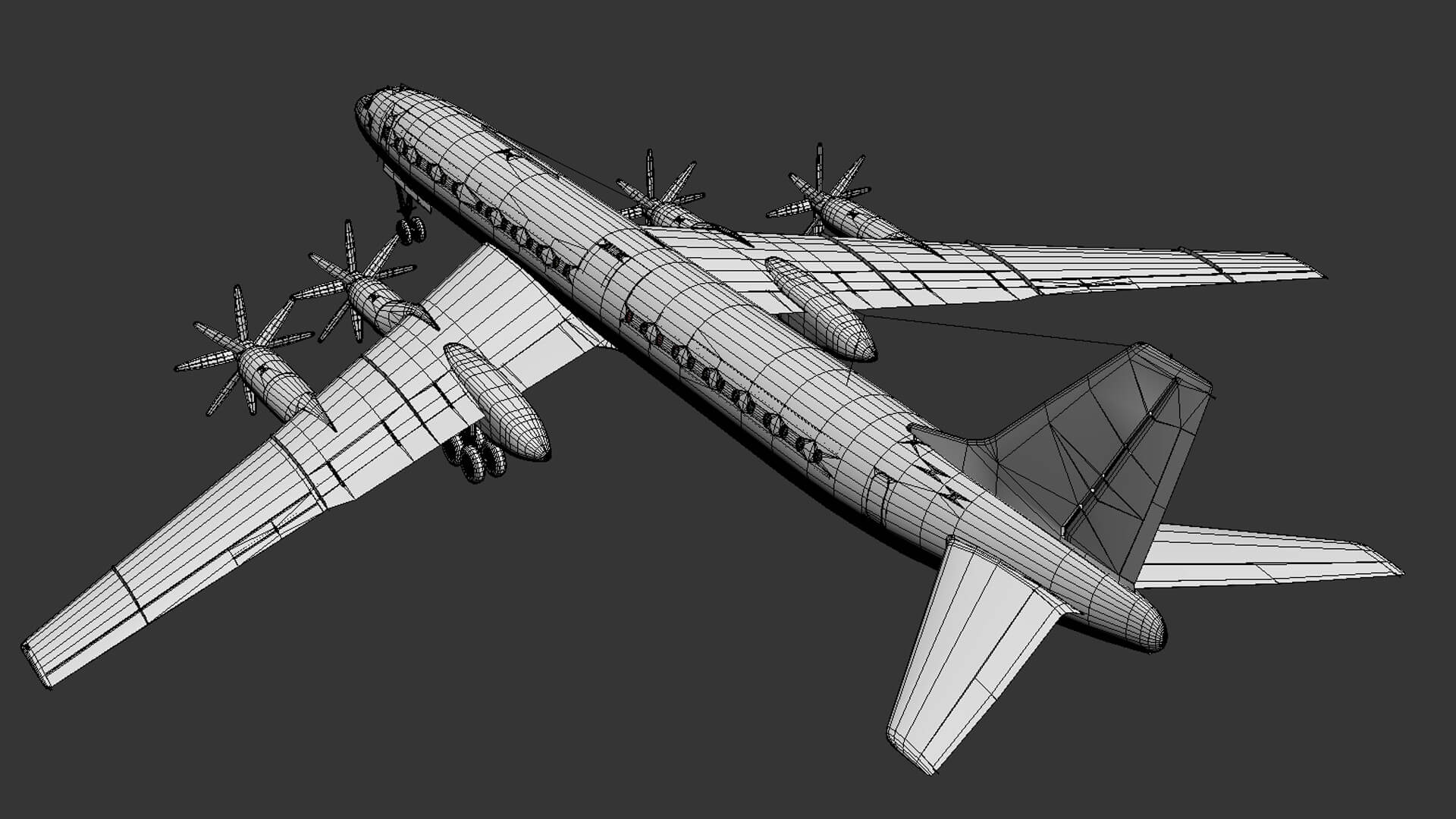 Tupolev Tu-114 3D Model by citizensnip