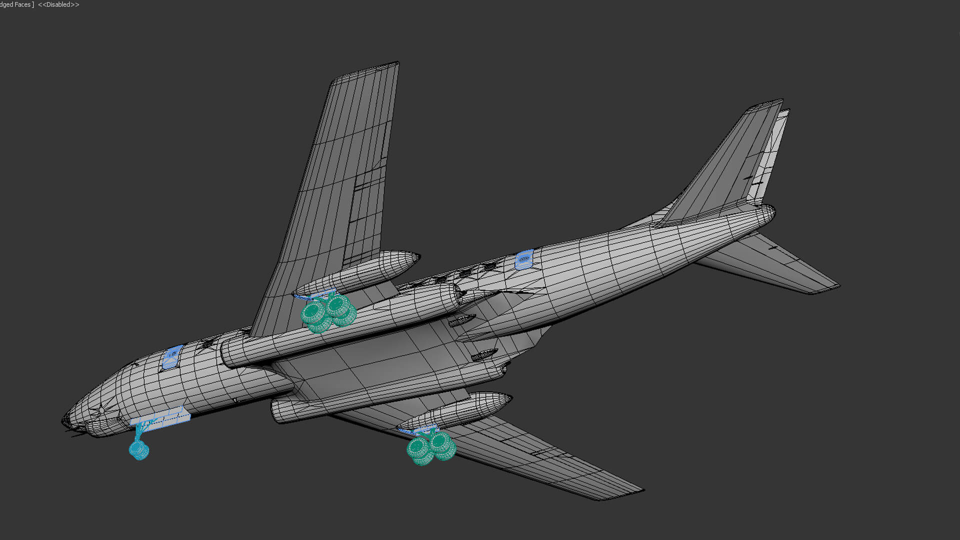 Tupolev TU-124 Airliner 3D Model by citizensnip