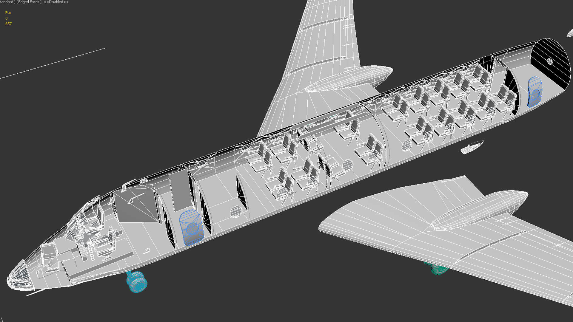 Tupolev TU-124 Airliner 3D Model by citizensnip