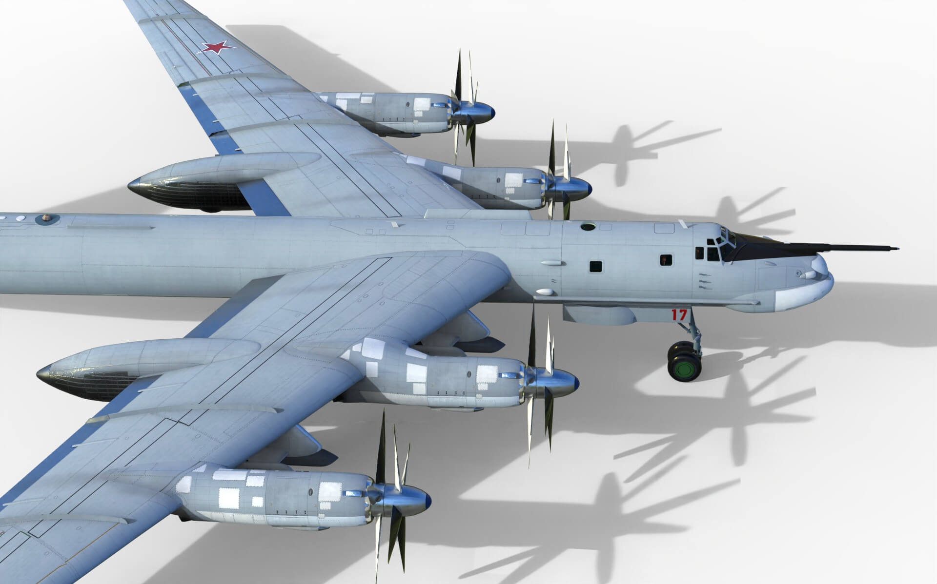 Tupolev TU-95 MS Bear 3D Model by citizensnip