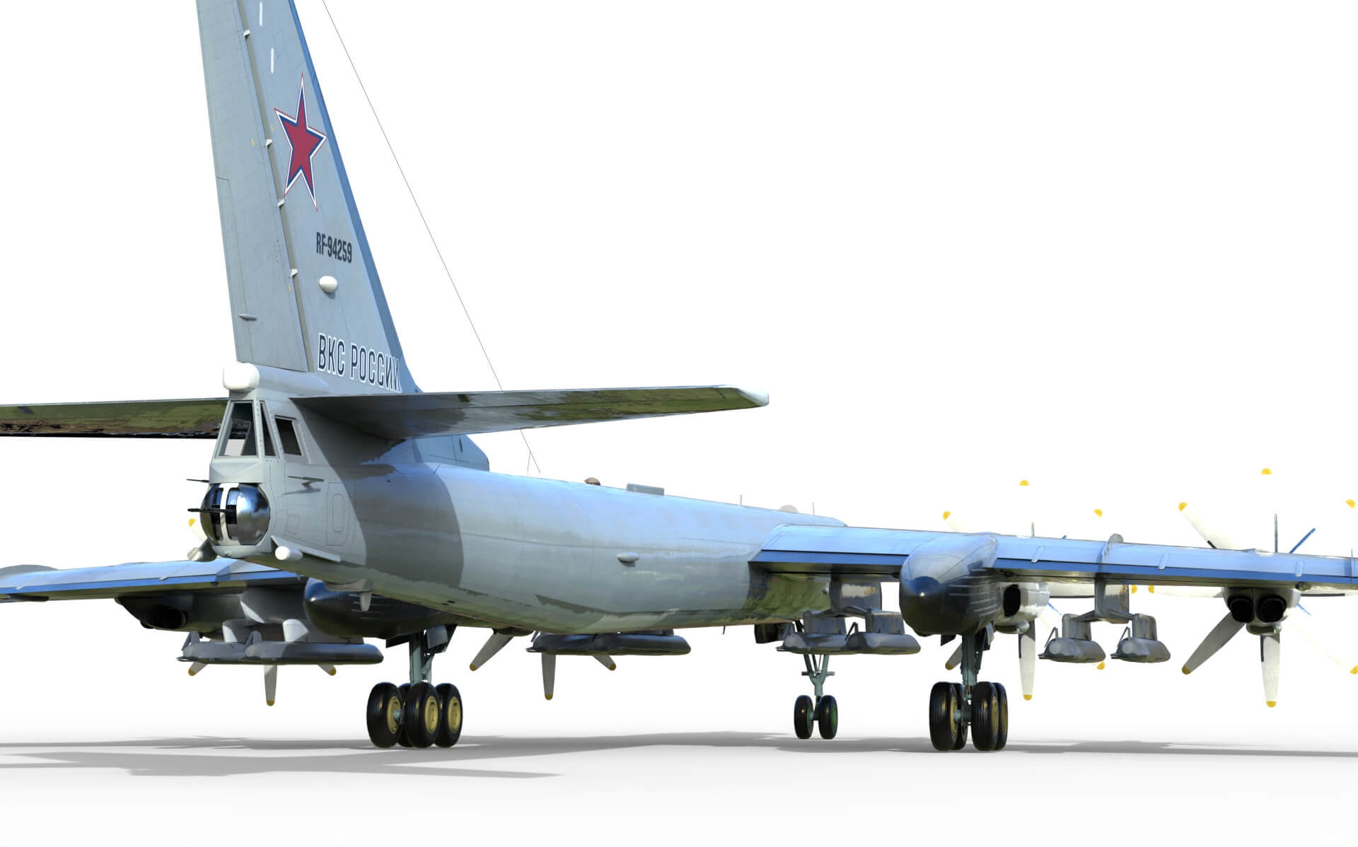 Tupolev TU-95 MS Bear 3D Model by citizensnip