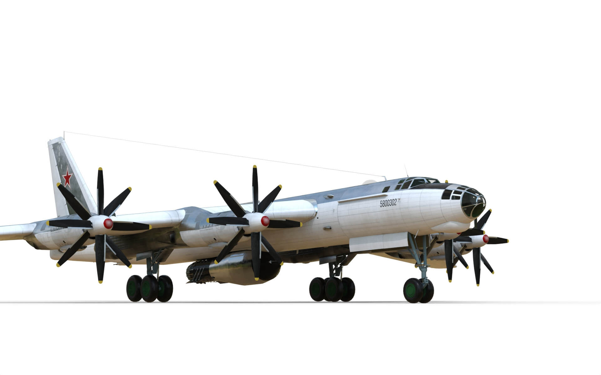Tupolev TU-95 V Bear a Tsar Bomba 3D Model by citizensnip
