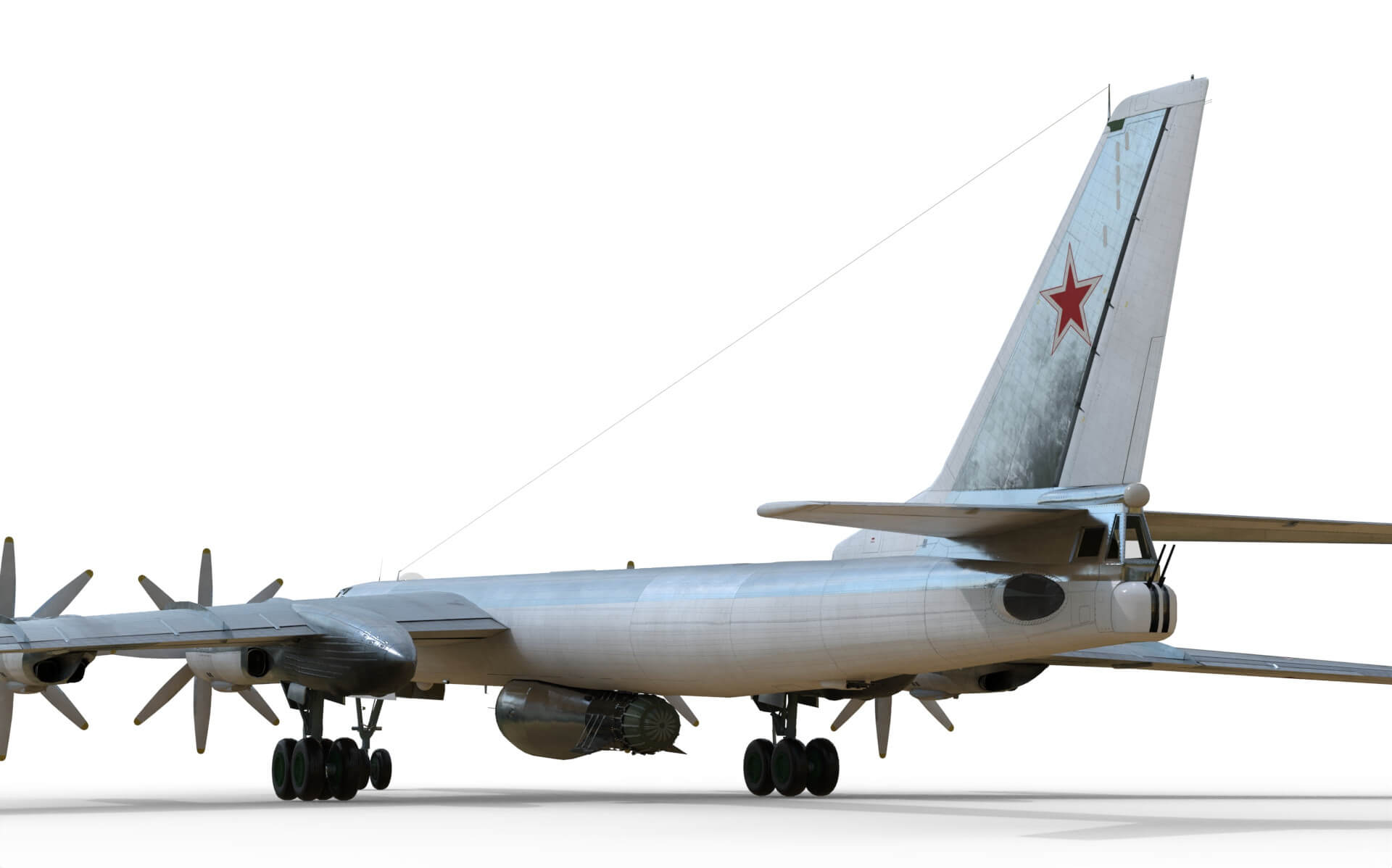 Tupolev TU-95 V Bear a Tsar Bomba 3D Model by citizensnip