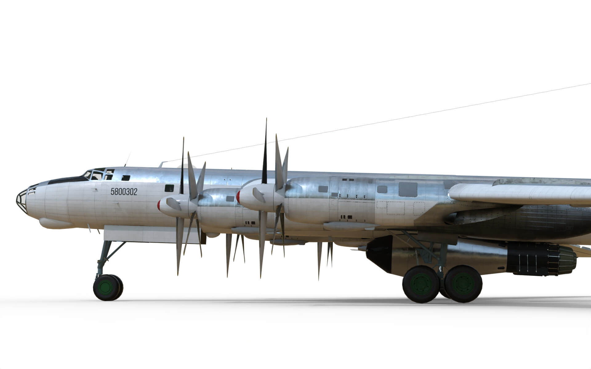 Tupolev TU-95 V Bear a Tsar Bomba 3D Model by citizensnip