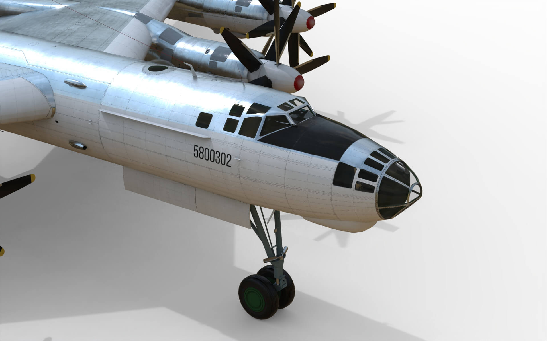 Tupolev TU-95 V Bear a Tsar Bomba 3D Model by citizensnip