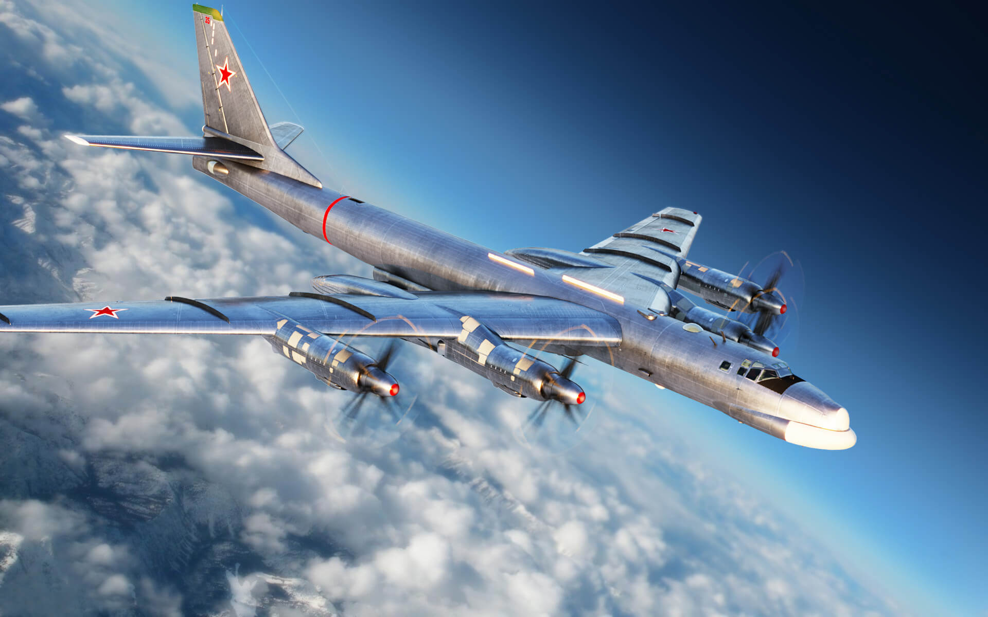 Tupolev Tu-95K Bear B Bomber 3D Model by citizensnip