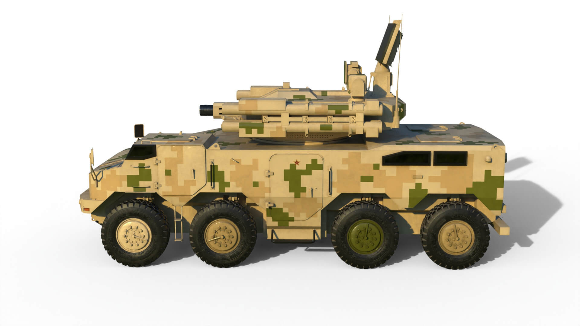 Type 625E AA Gun Missile System - 3D Model by citizensnip