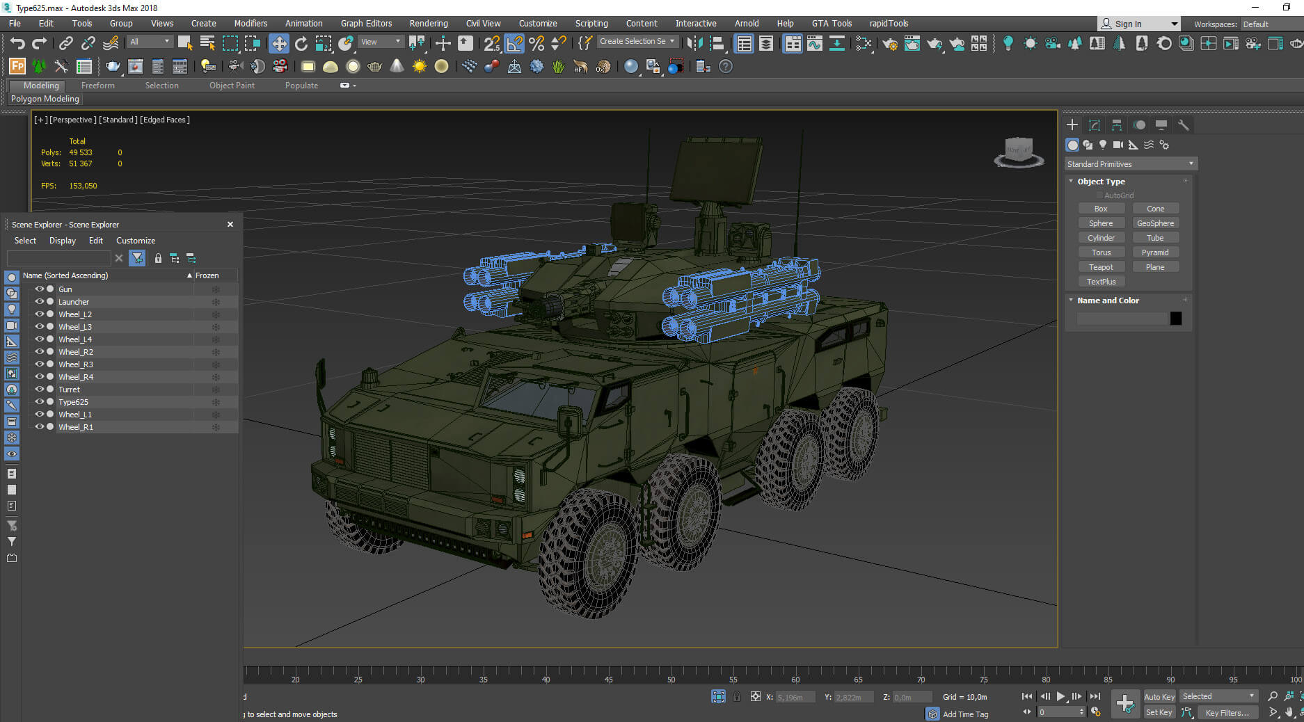 Type 625E AA Gun Missile System - 3D Model by citizensnip