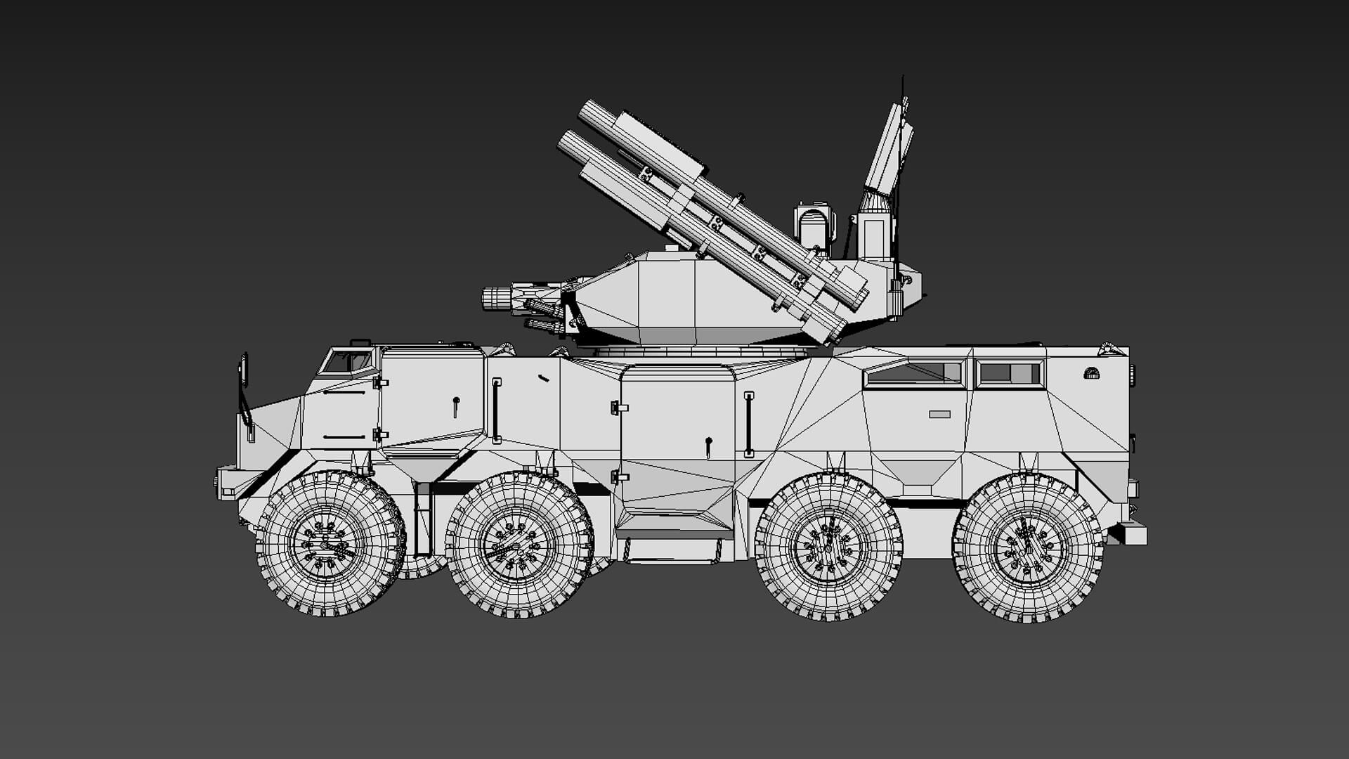 Type 625E AA Gun Missile System - 3D Model by citizensnip