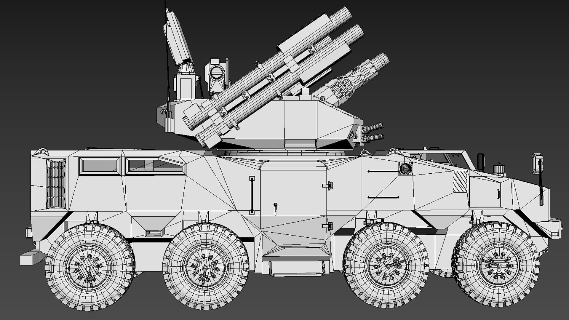 Type 625E AA Gun Missile System - 3D Model by citizensnip