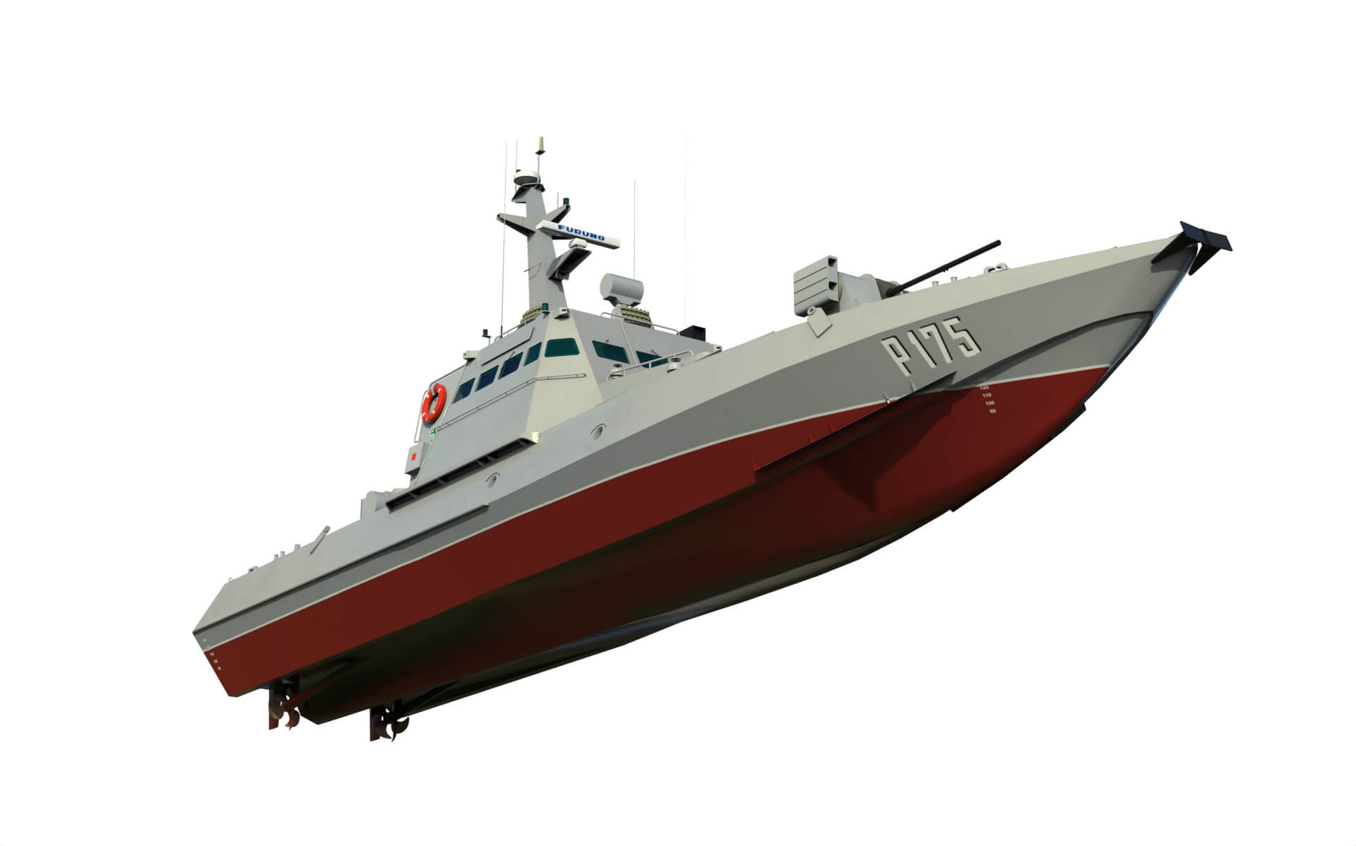 Ukrainian Gyurza-M Class Artillery Boat 58155 3D Model by citizensnip