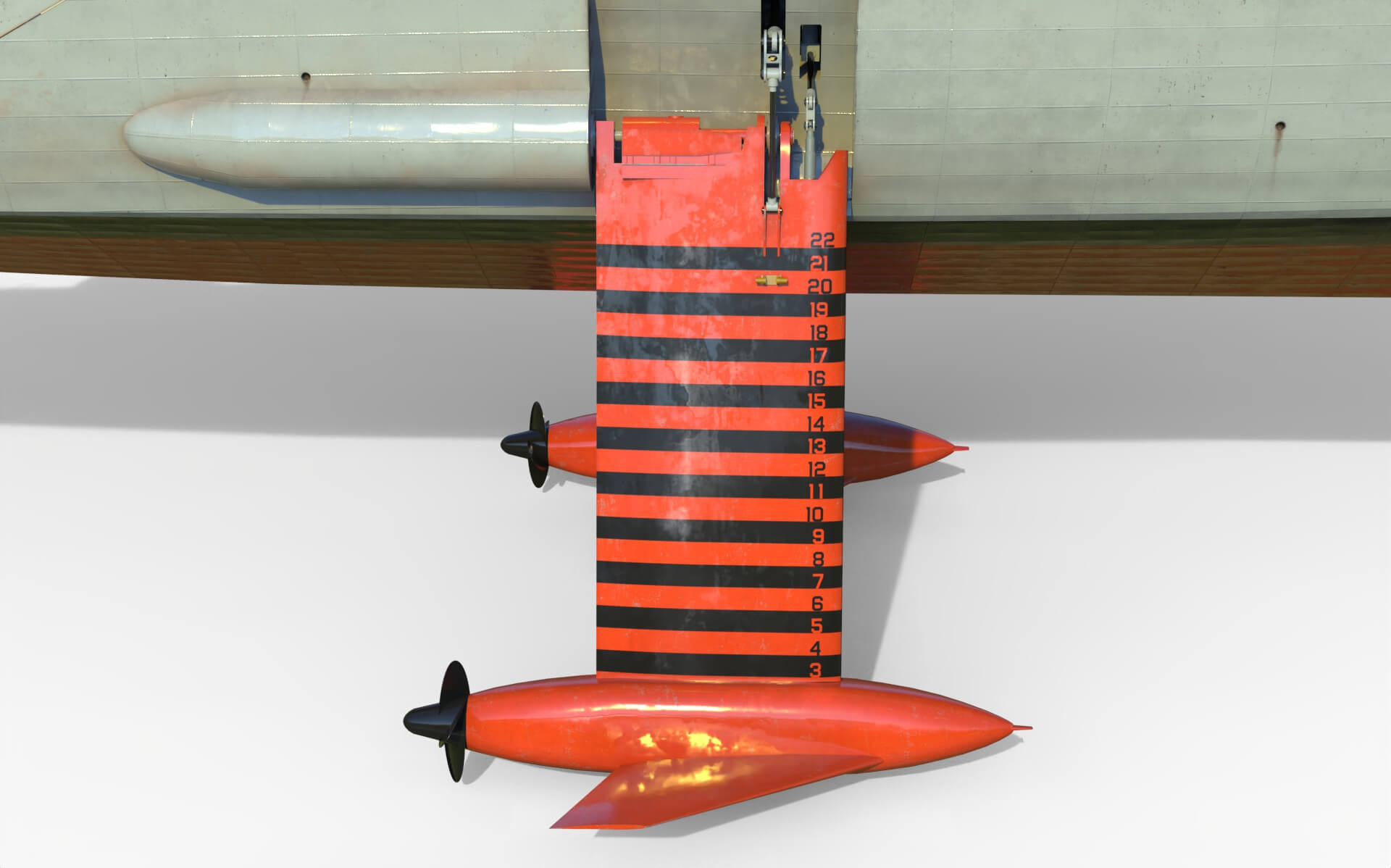 USS Plainview Ageh Hydrofoil Ship - 3D Model by citizensnip