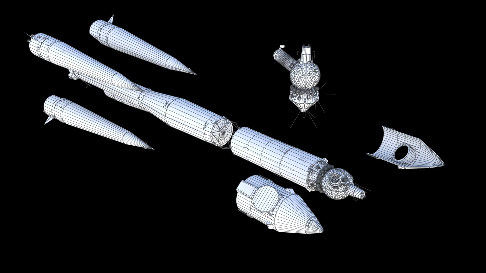 Voskhod 2 Spacecraft - 3D Model by citizensnip