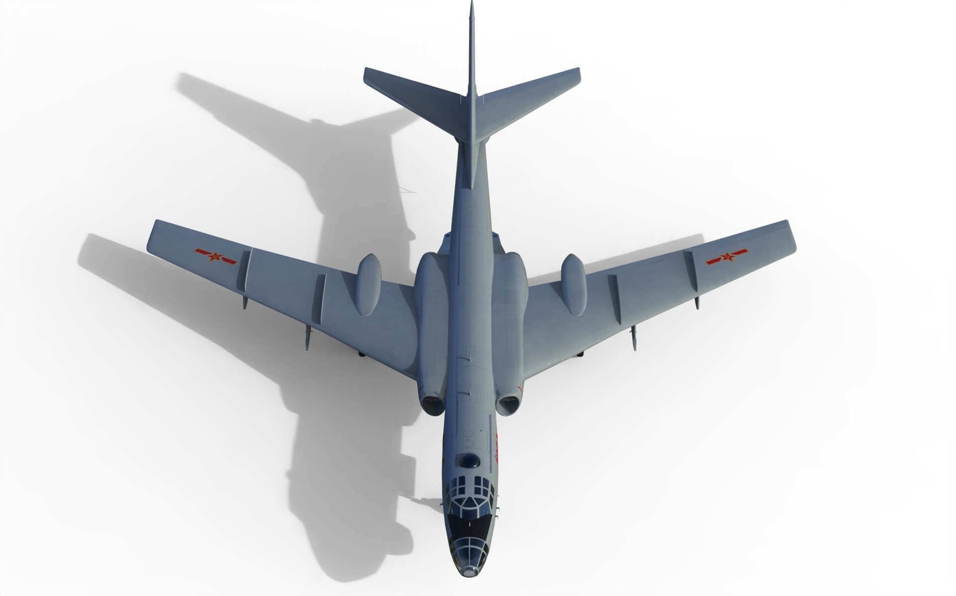 Xian H-6 China Bomber 3D Model by citizensnip