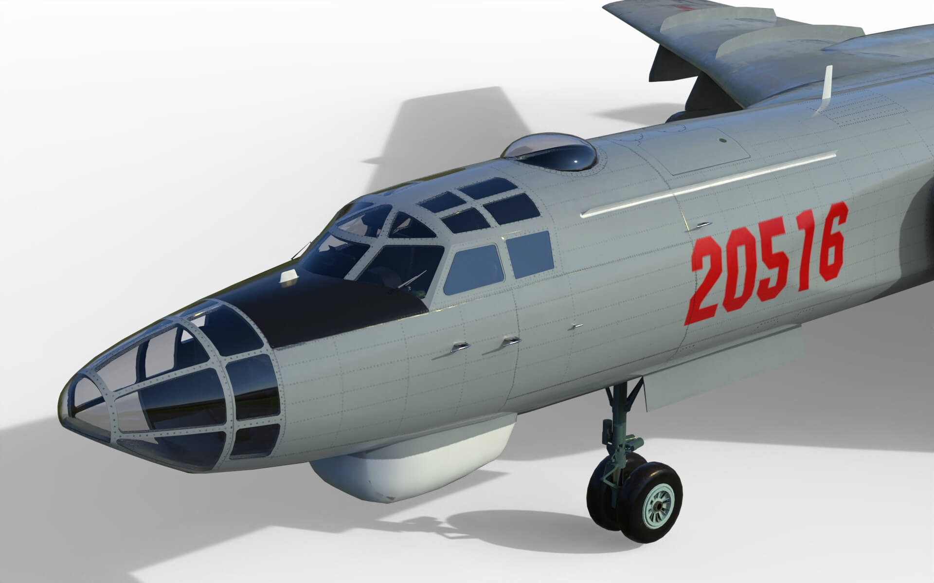 Xian H-6 China Bomber 3D Model by citizensnip