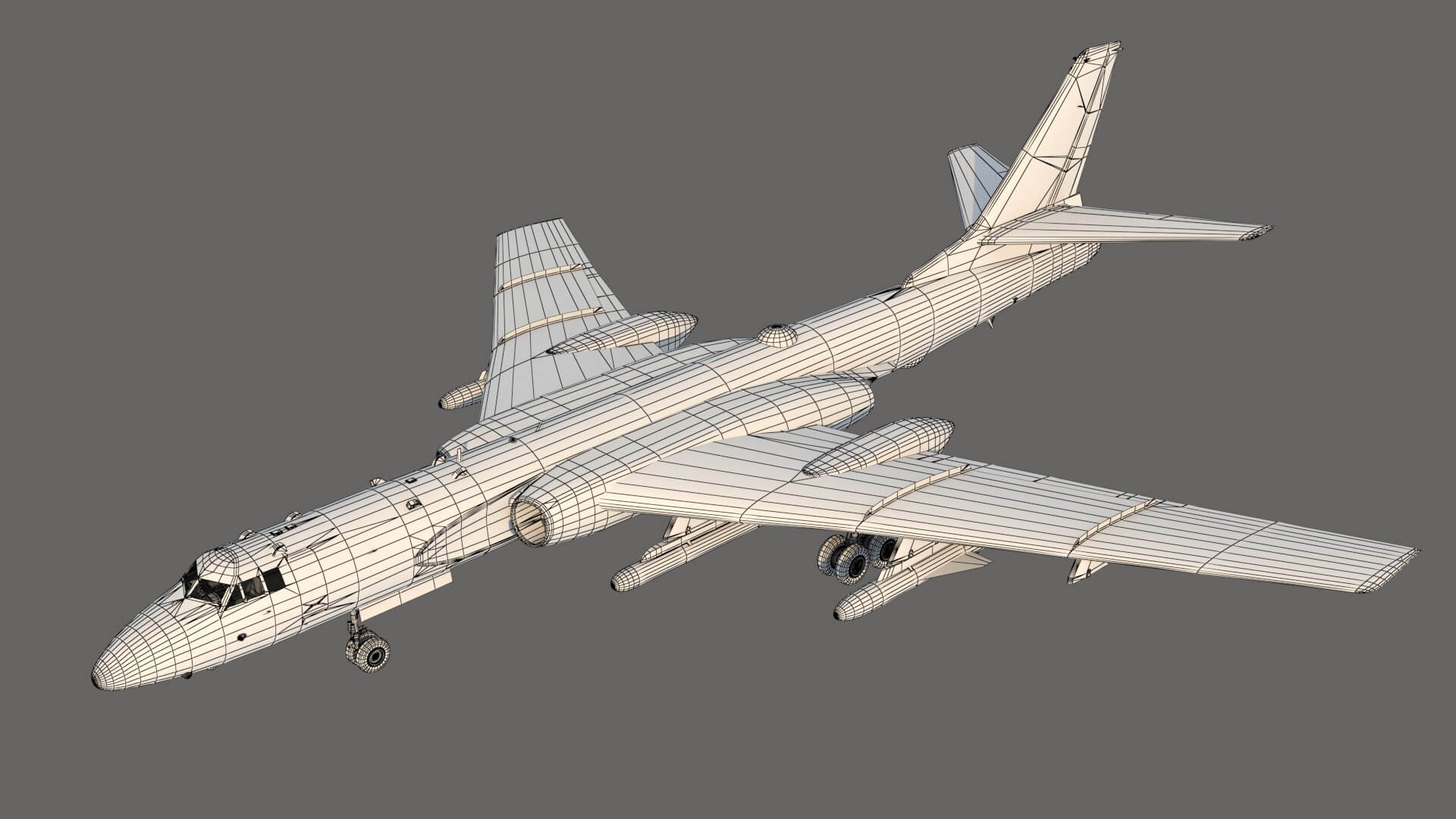 Xian H-6K 3D Model by citizensnip