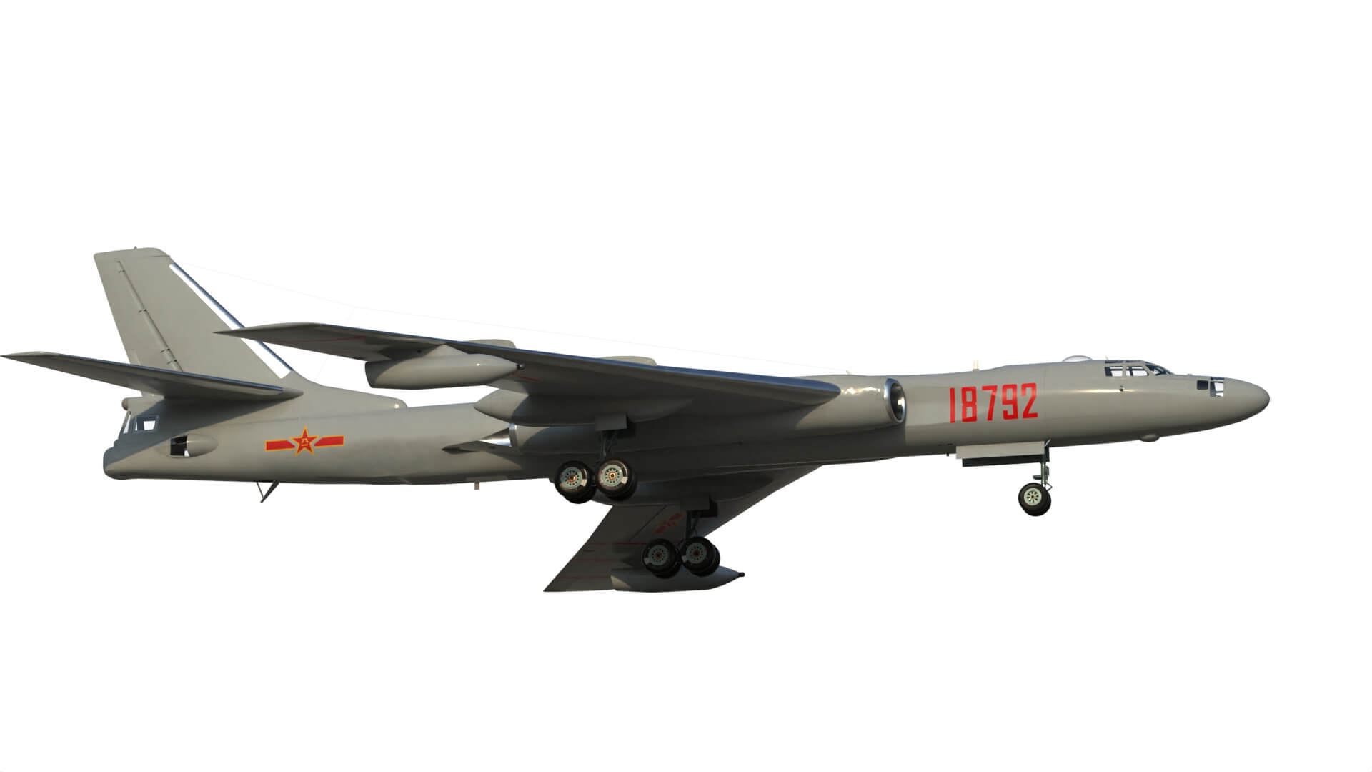 Xian H-6U Air Refueler 3D Model by citizensnip