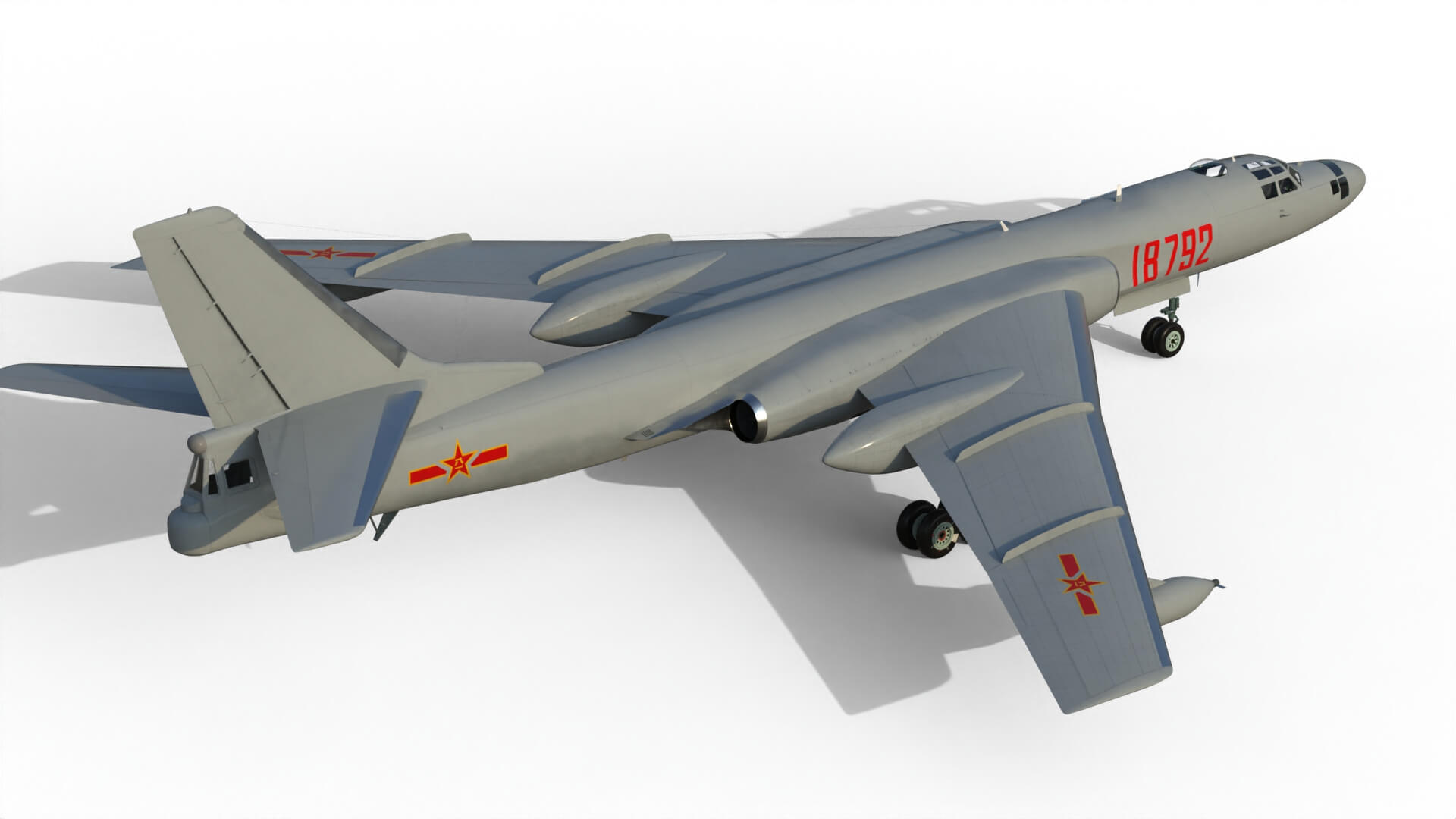 Xian H-6U Air Refueler 3D Model by citizensnip