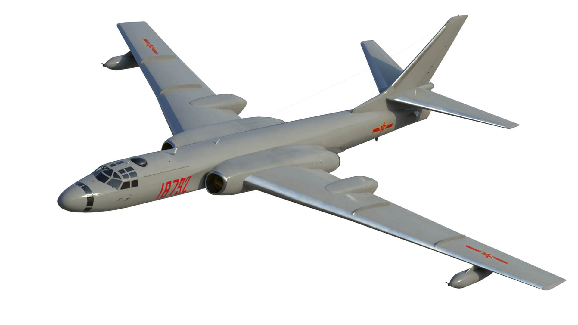 Xian H-6U Air Refueler 3D Model by citizensnip