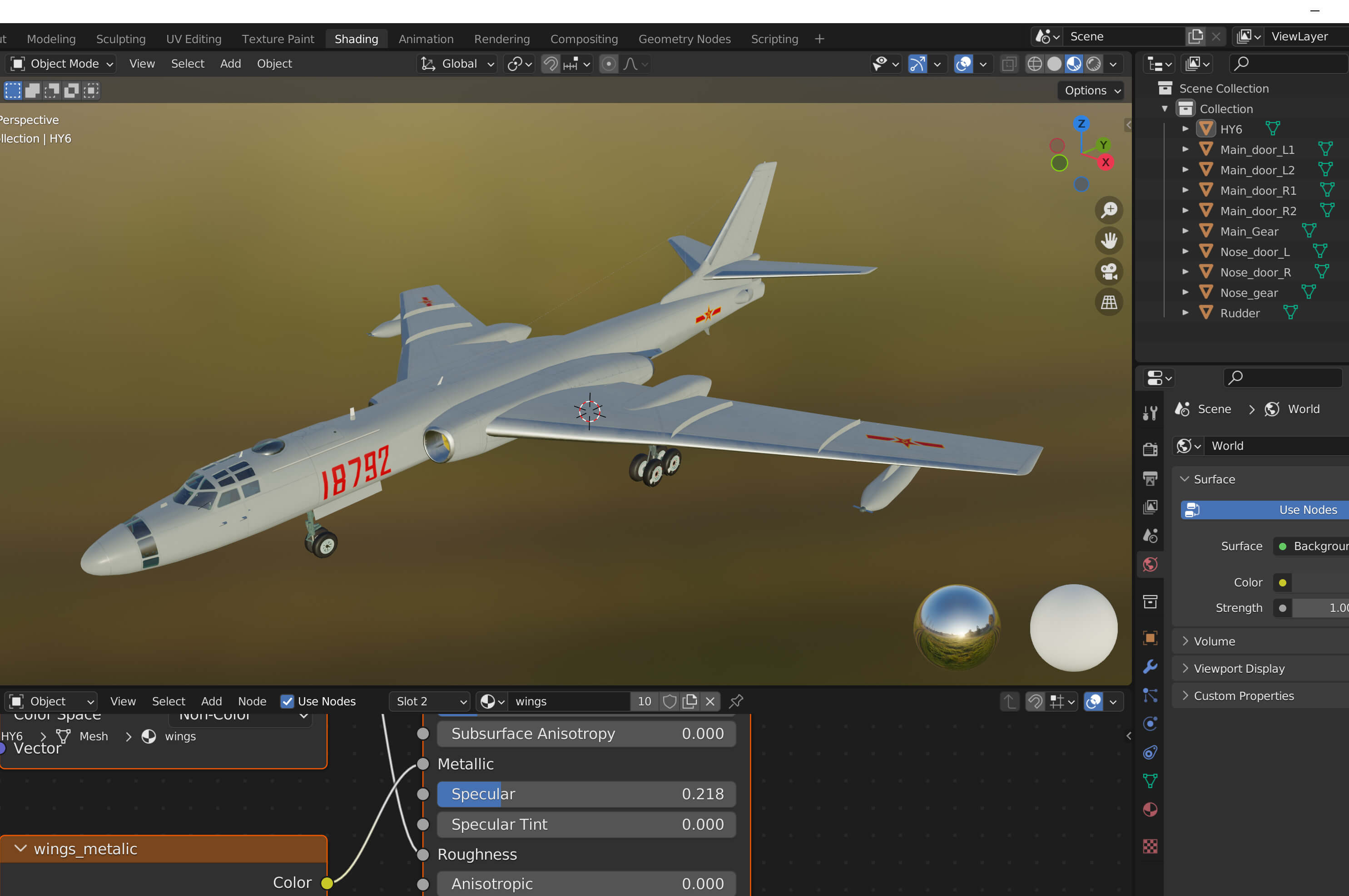 Xian H-6U Air Refueler 3D Model by citizensnip