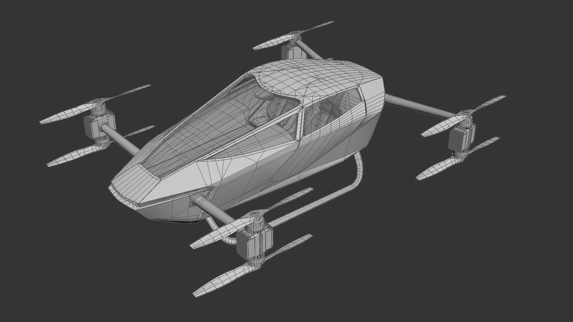 Xpeng X2 Flying Car EVTOL - 3D Model by citizensnip