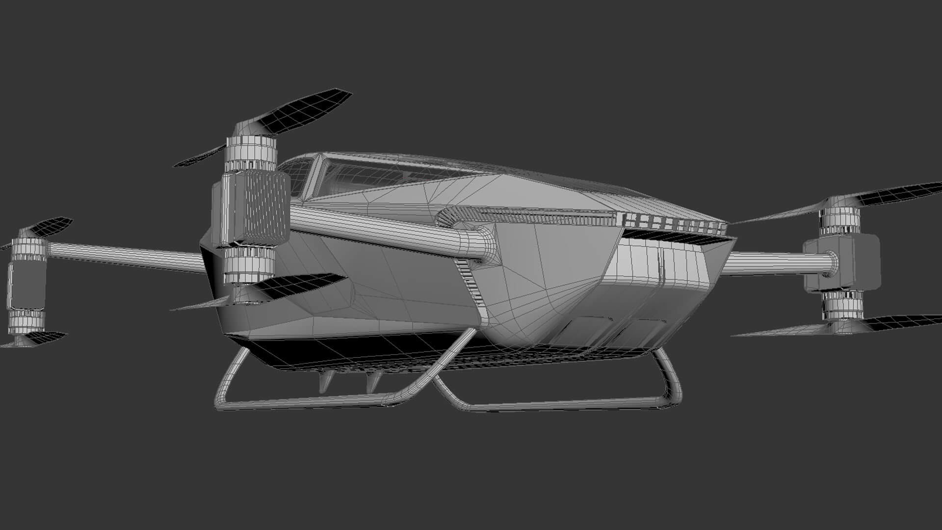 Xpeng X2 Flying Car EVTOL - 3D Model by citizensnip