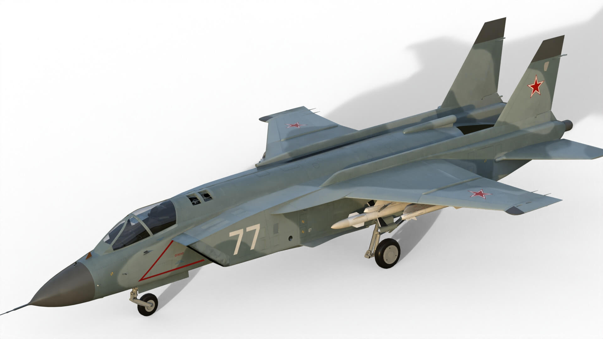 Yak-141 VTOL Jet Fighter 3D Model by citizensnip