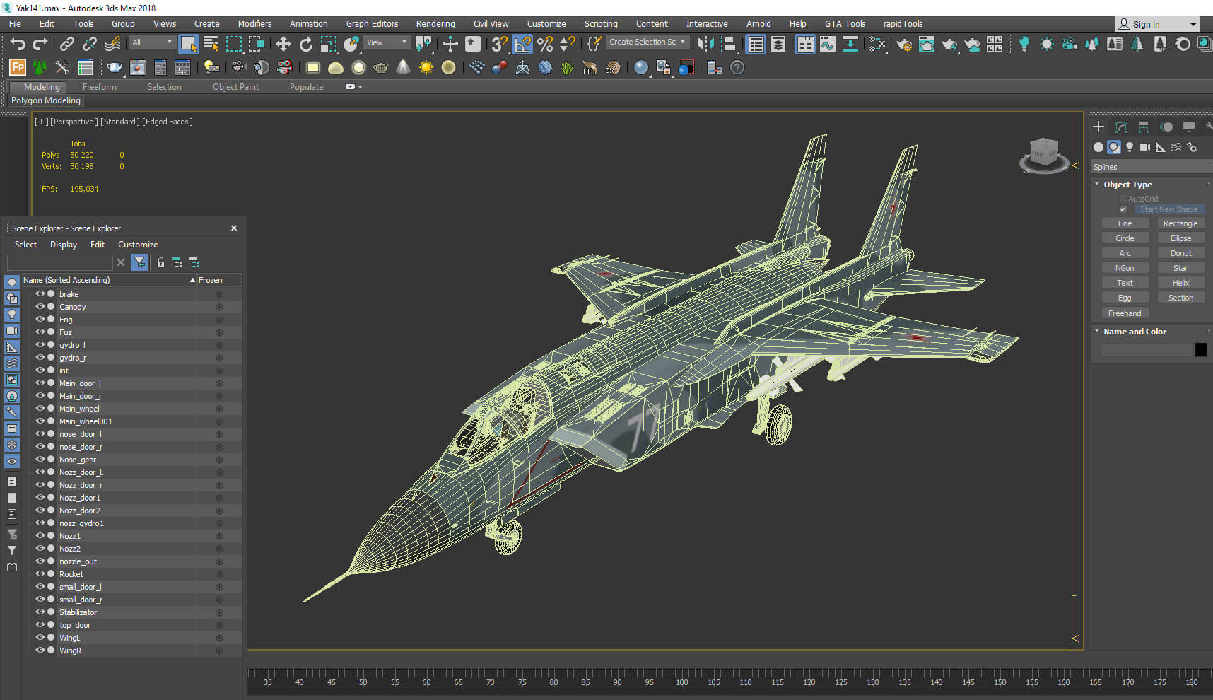 Yak-141 VTOL Jet Fighter 3D Model by citizensnip