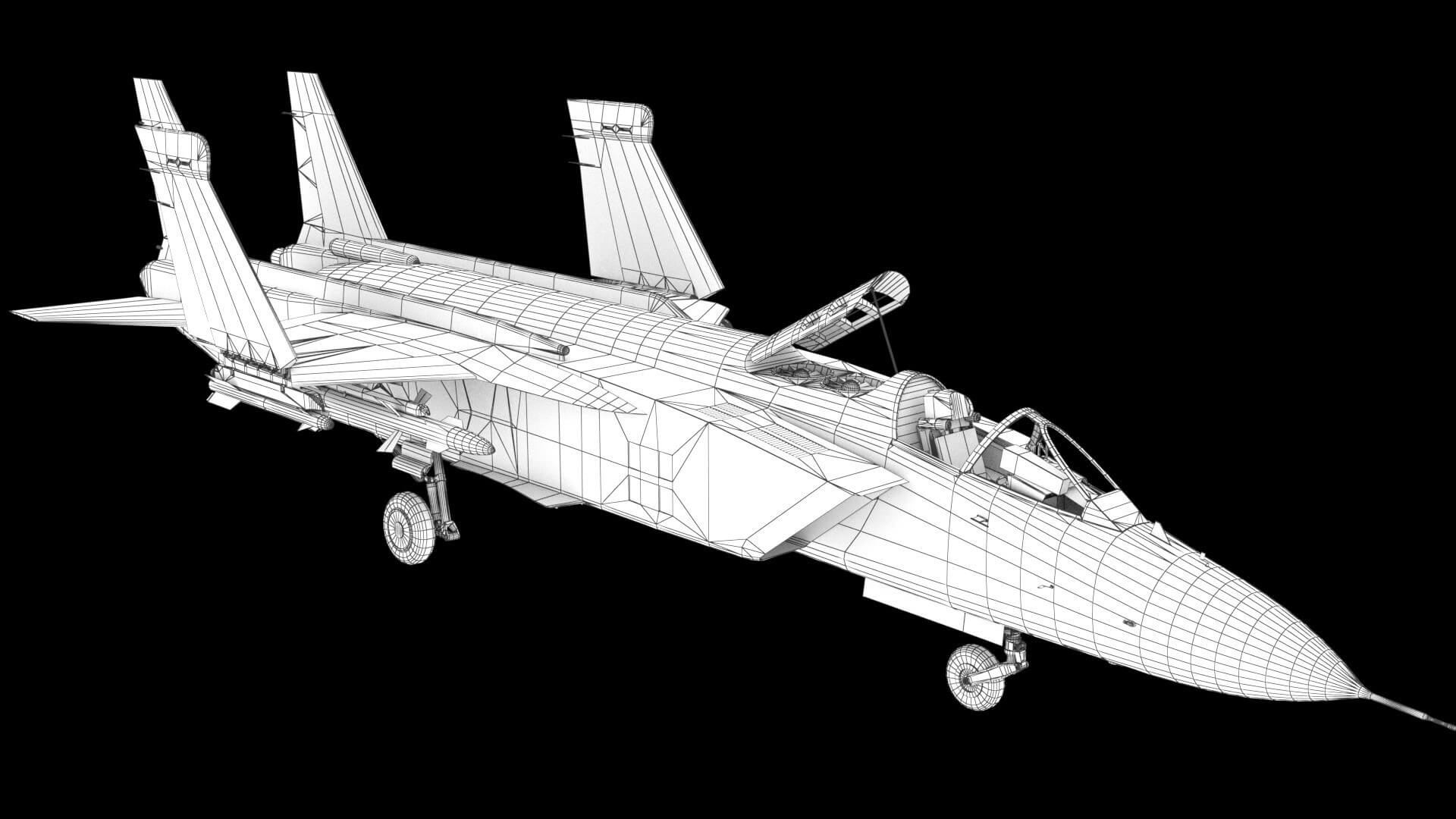 Yak-141 VTOL Jet Fighter 3D Model by citizensnip