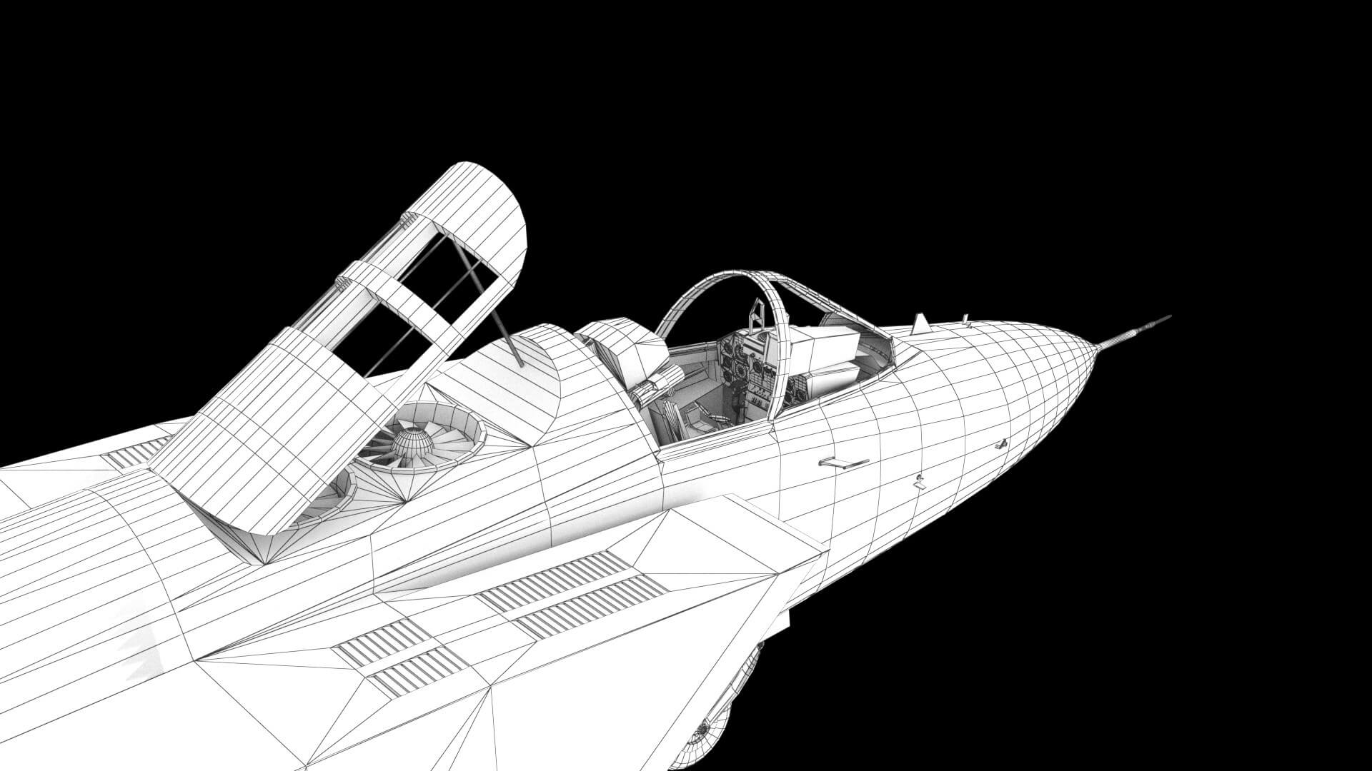 Yak-141 VTOL Jet Fighter 3D Model by citizensnip