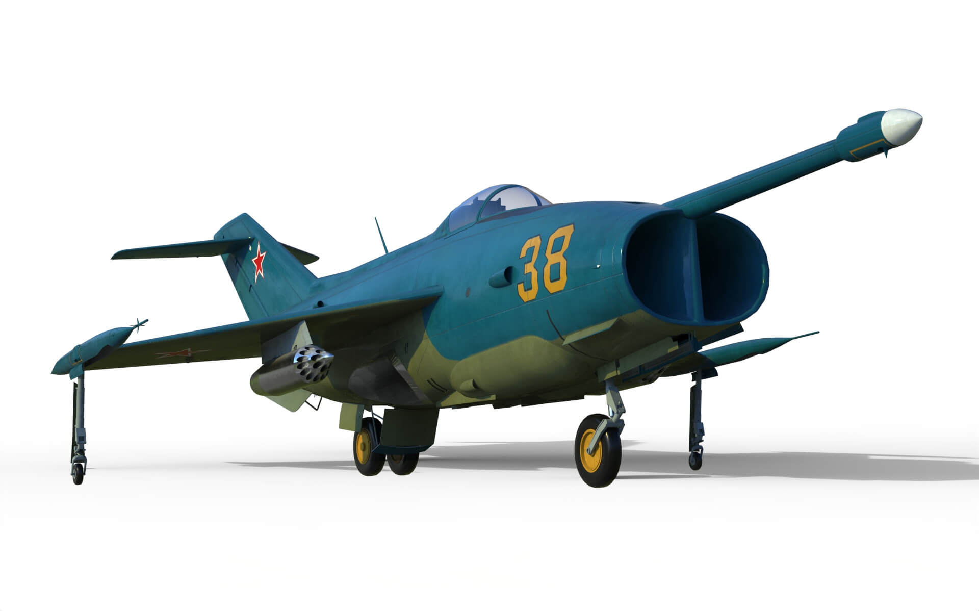 Yakovlev YAK-36 VTOL Fighter 3D Model by citizensnip