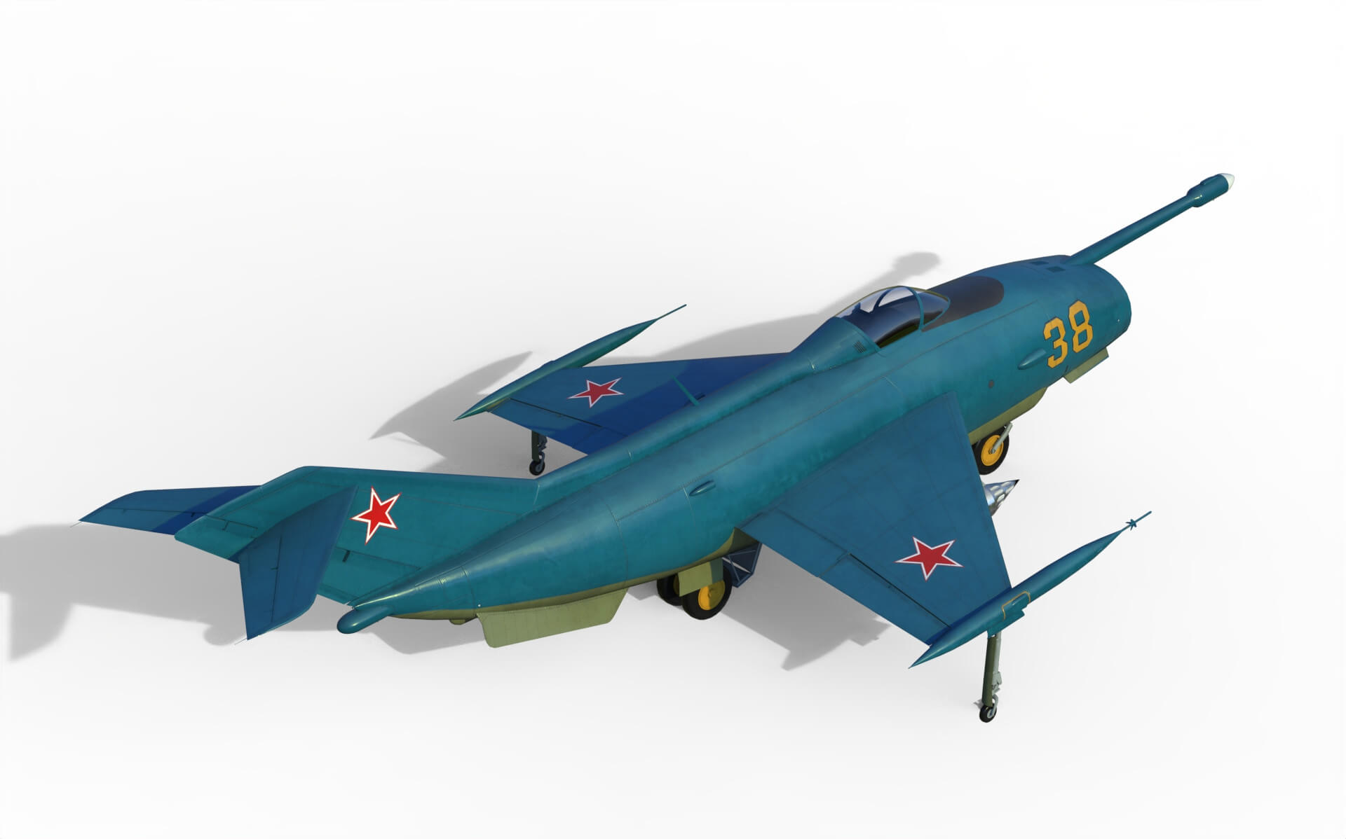 Yakovlev YAK-36 VTOL Fighter 3D Model by citizensnip