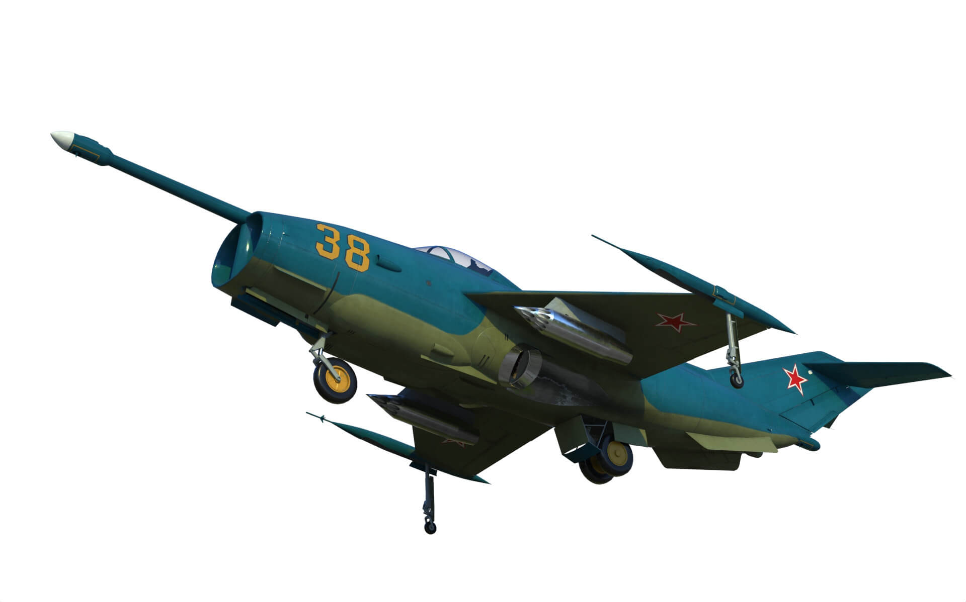 Yakovlev YAK-36 VTOL Fighter 3D Model by citizensnip