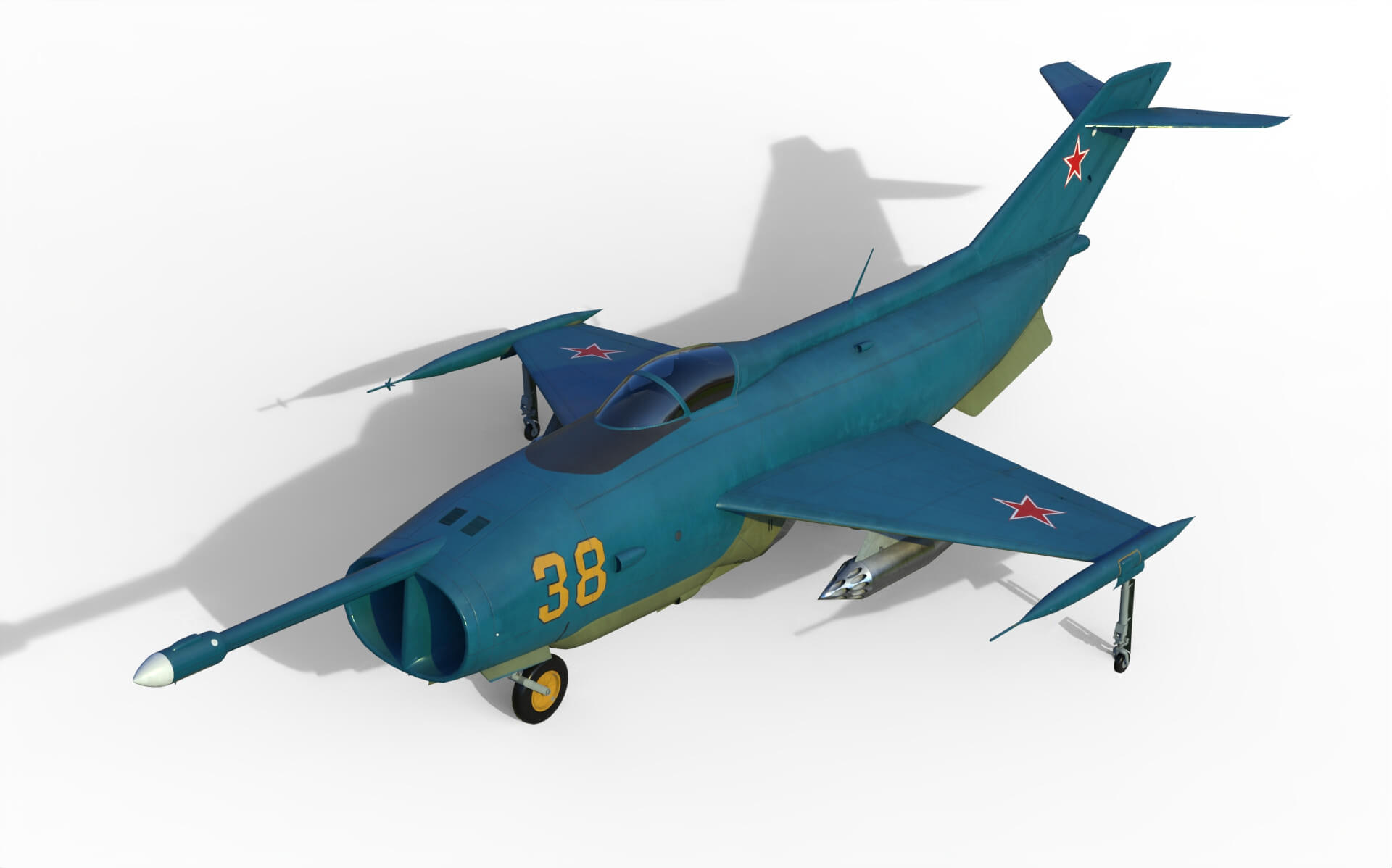 Yakovlev YAK-36 VTOL Fighter 3D Model by citizensnip