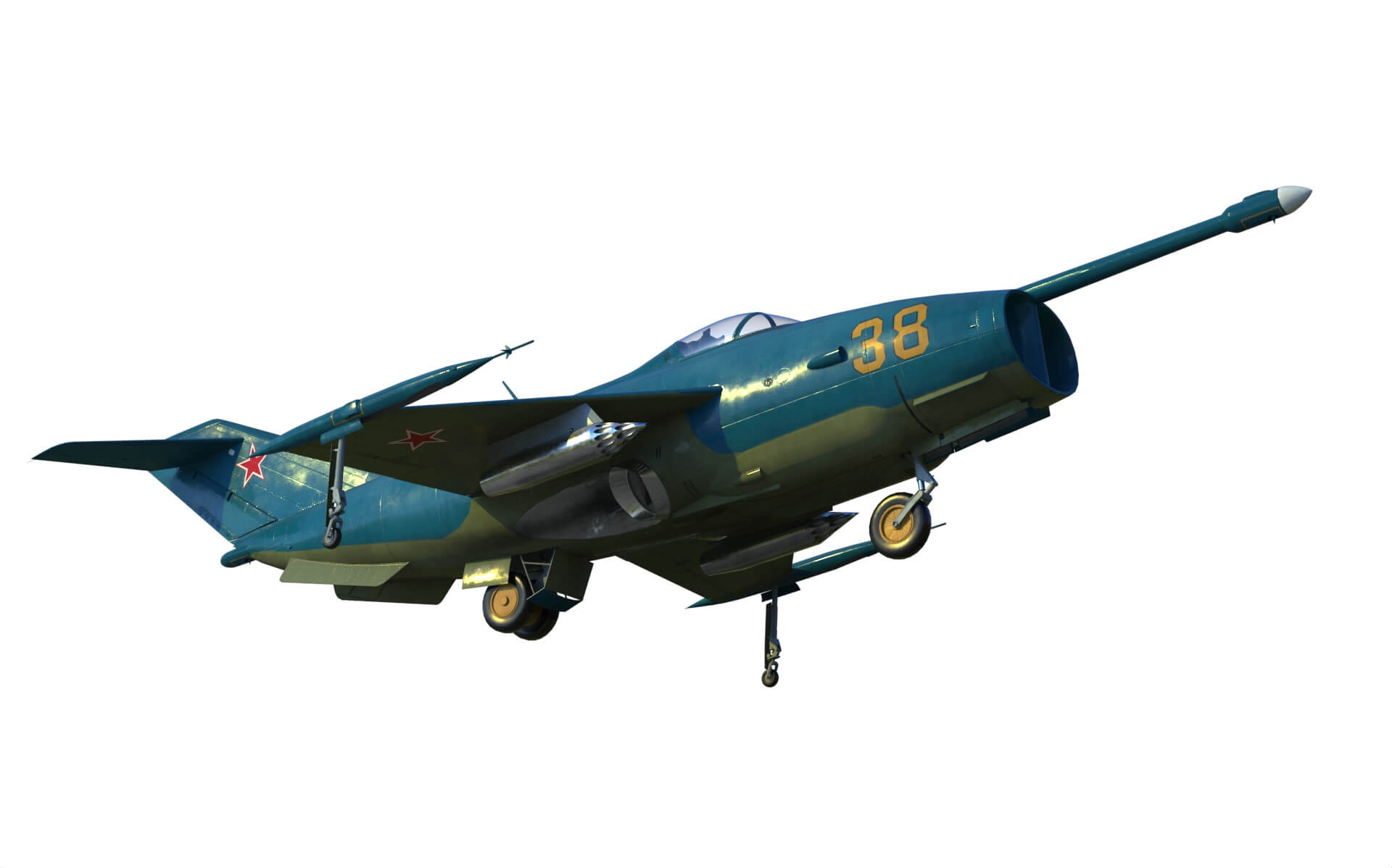 Yakovlev YAK-36 VTOL Fighter 3D Model by citizensnip