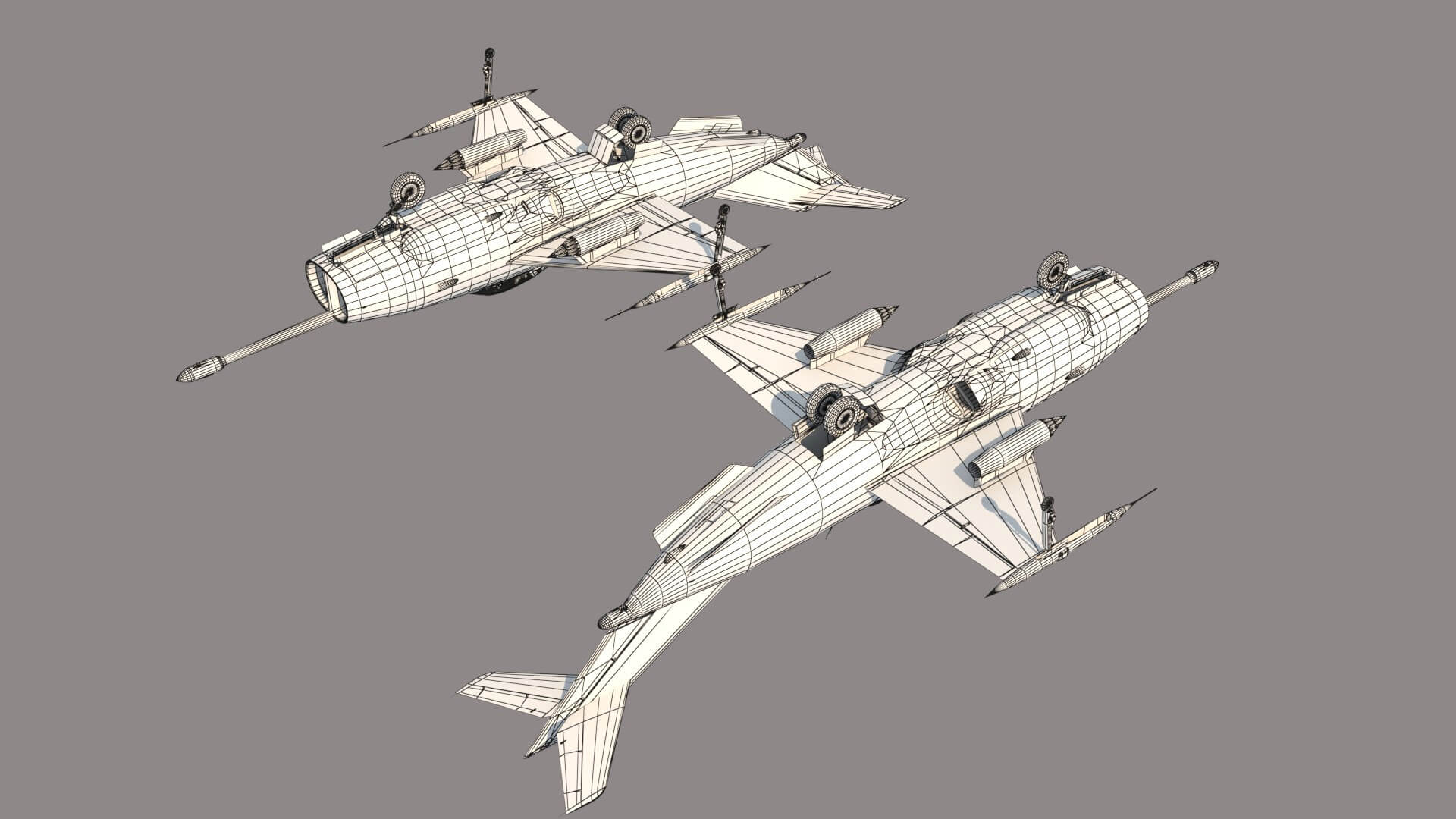 Yakovlev YAK-36 VTOL Fighter 3D Model by citizensnip