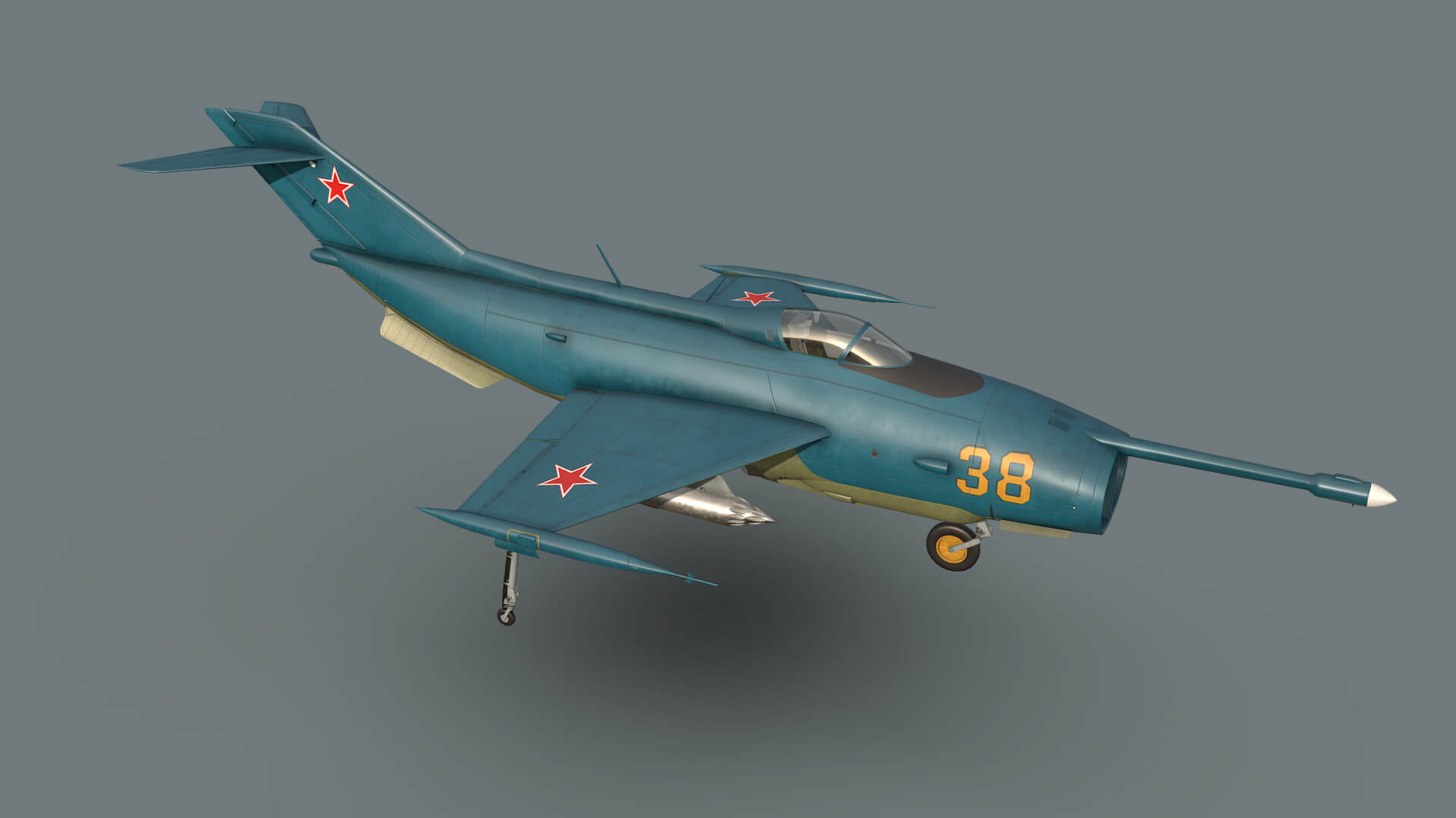 Yakovlev YAK-36 VTOL Fighter 3D Model by citizensnip