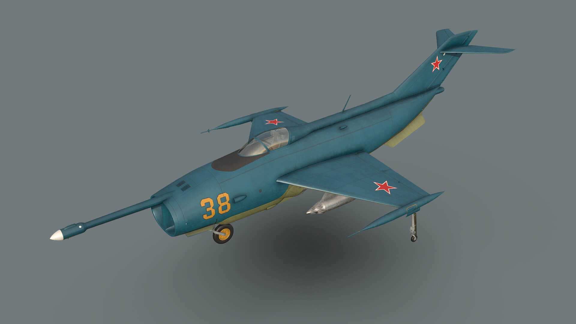 Yakovlev YAK-36 VTOL Fighter 3D Model by citizensnip