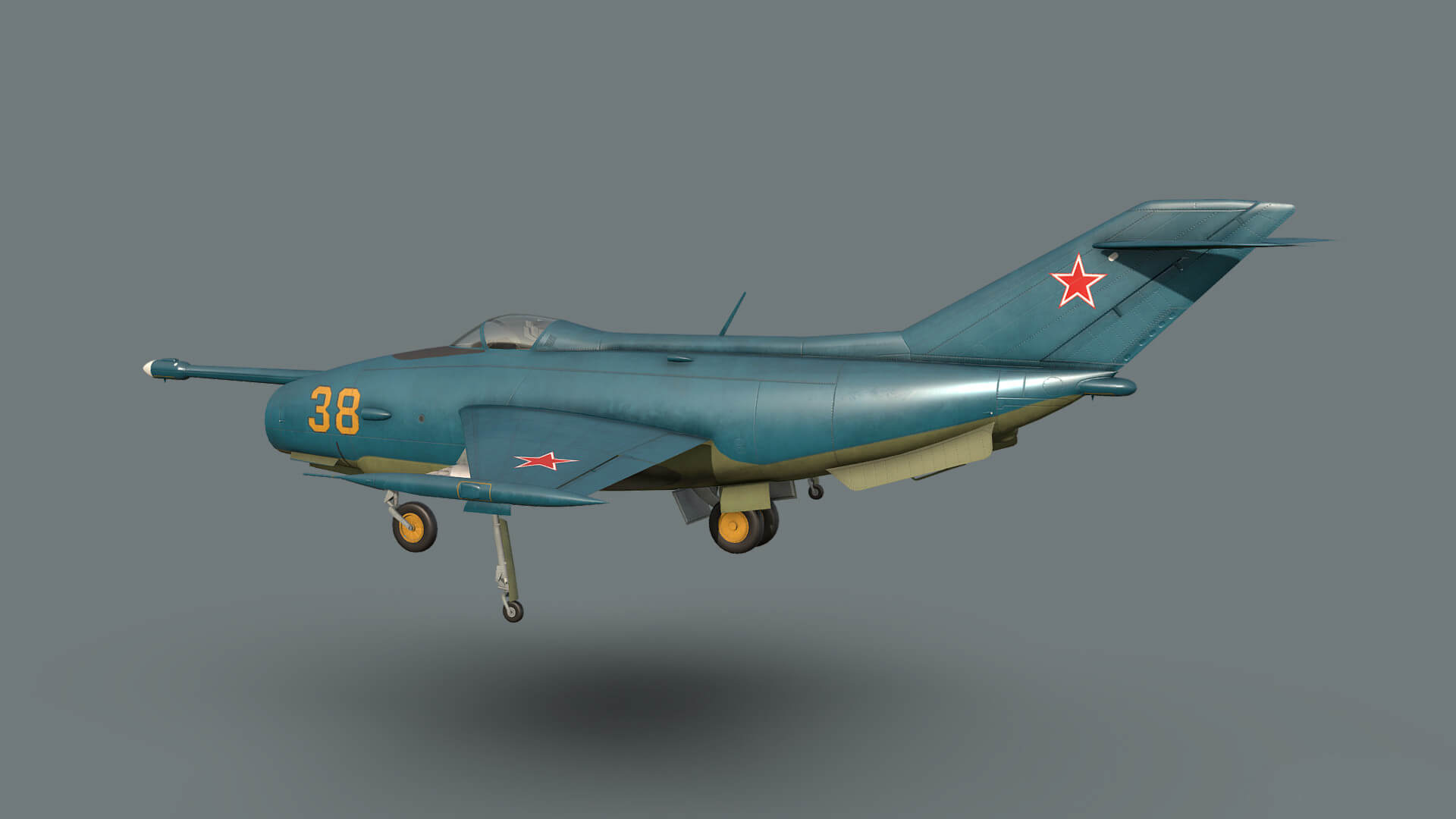 Yakovlev YAK-36 VTOL Fighter 3D Model by citizensnip