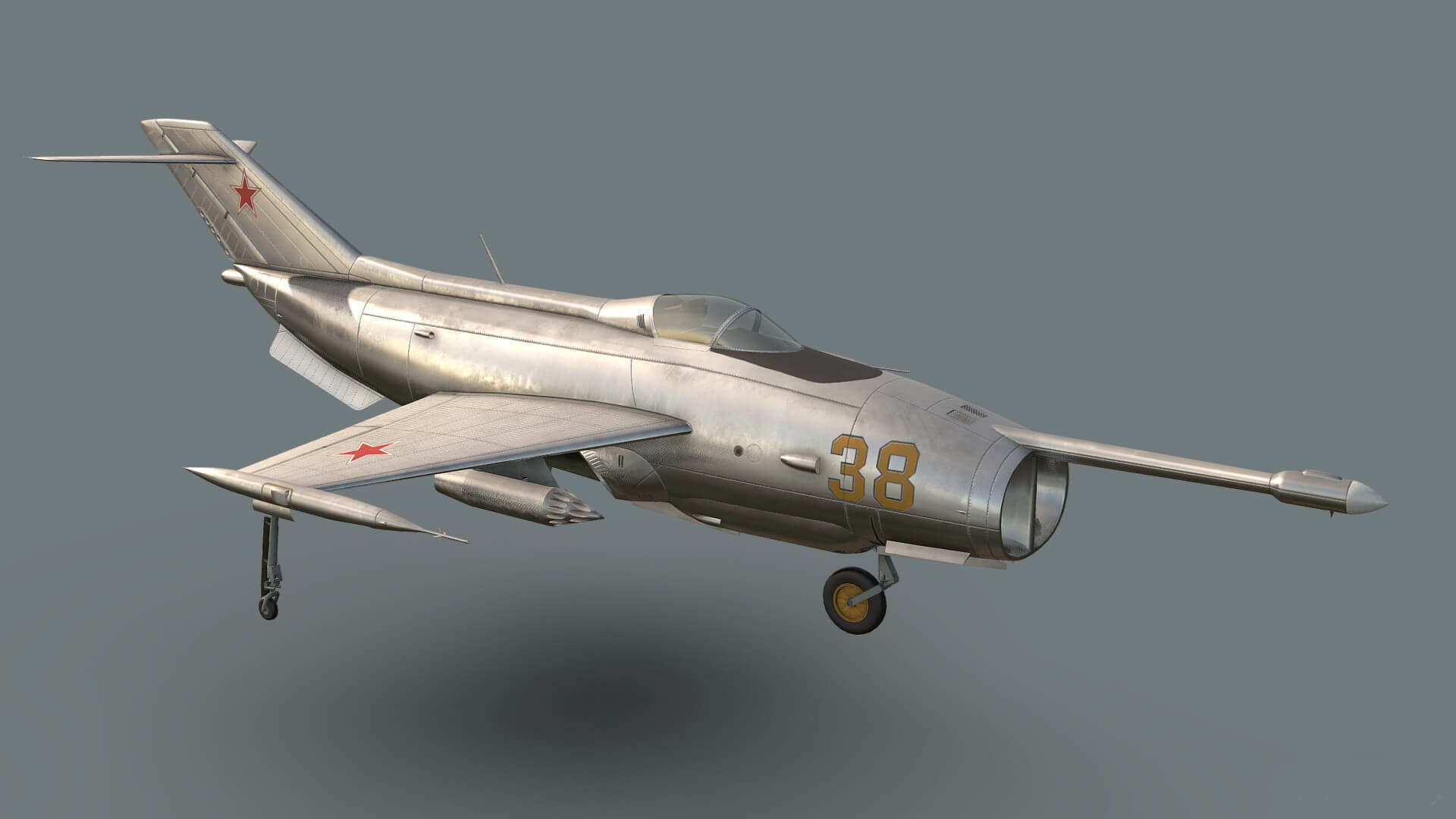 Yakovlev YAK-36 VTOL Fighter 3D Model by citizensnip