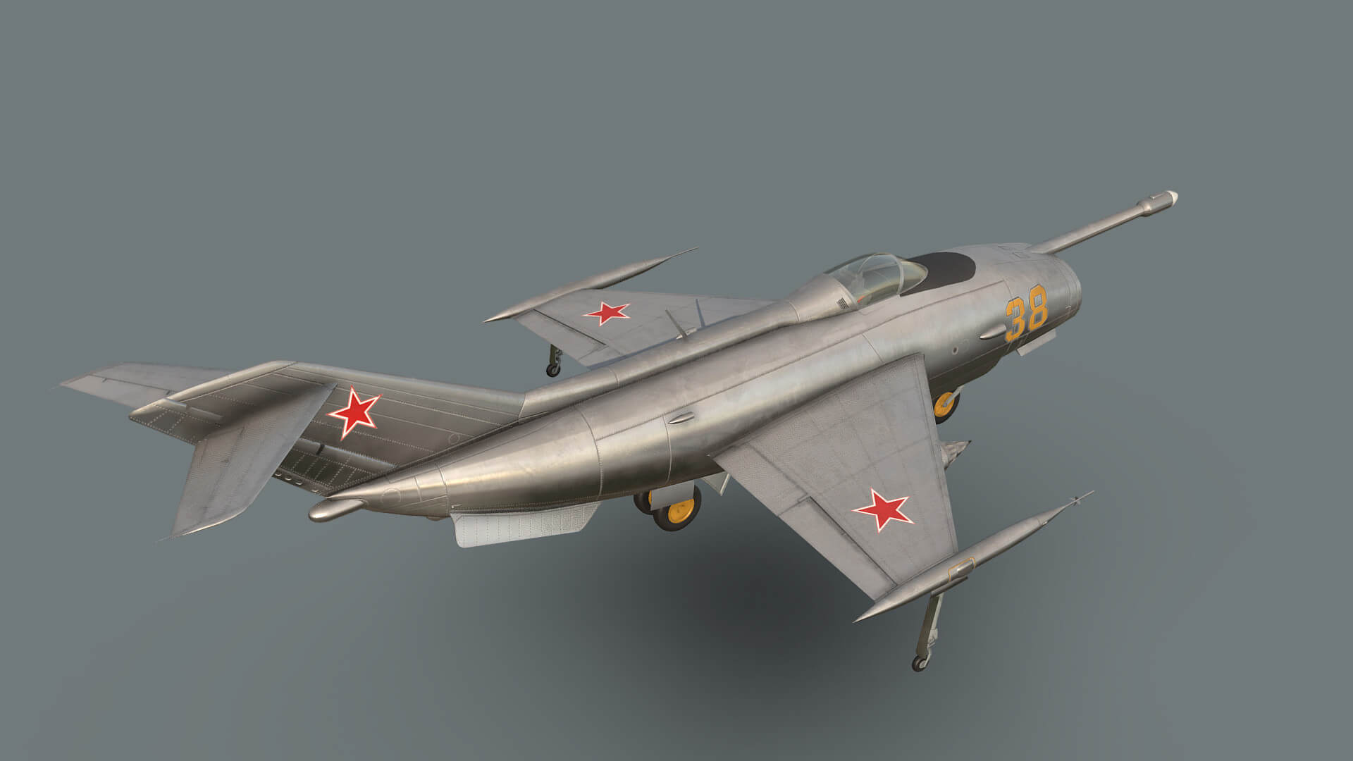 Yakovlev YAK-36 VTOL Fighter 3D Model by citizensnip
