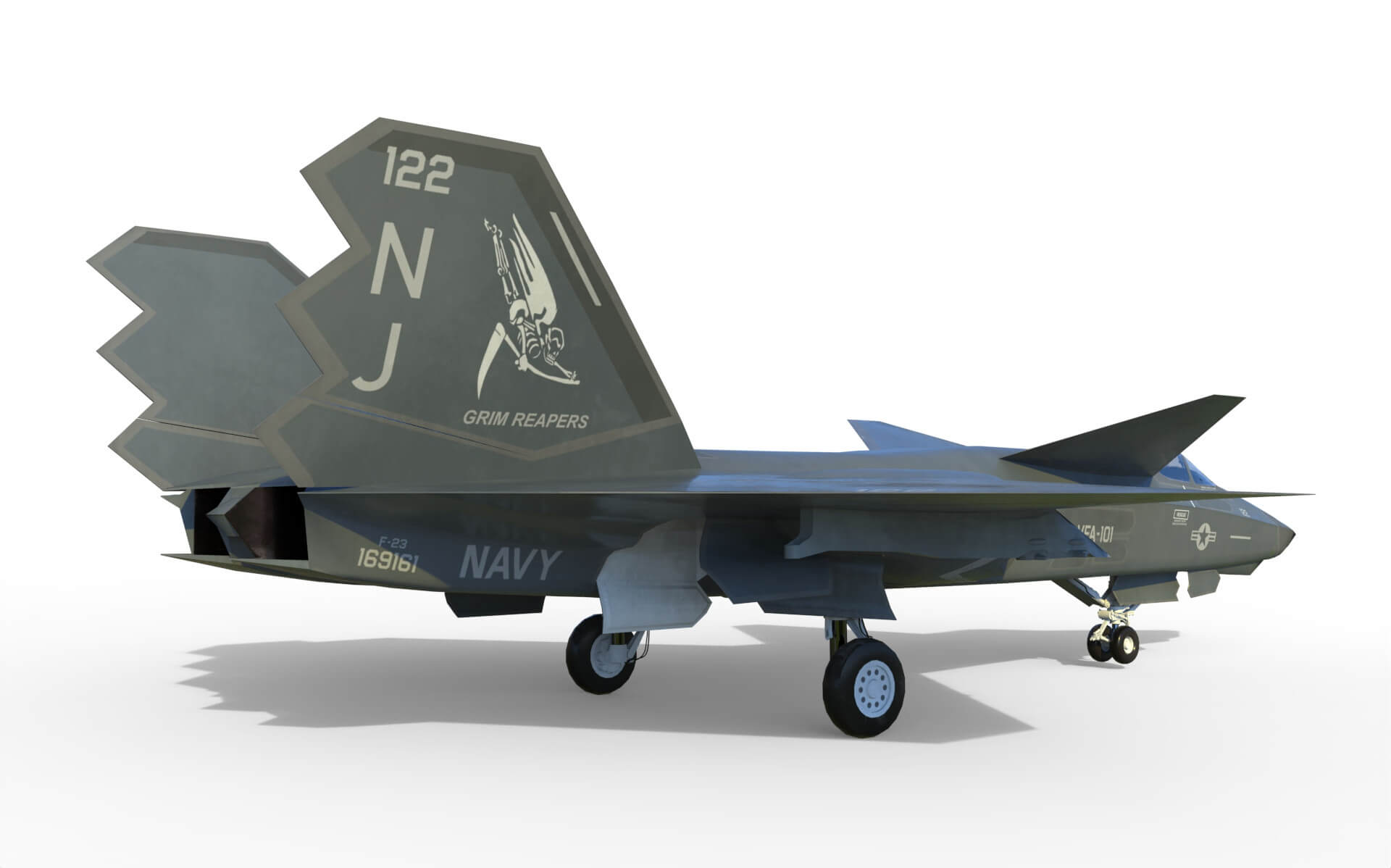 YF-23 Naval NATF-23 3D Model by citizensnip