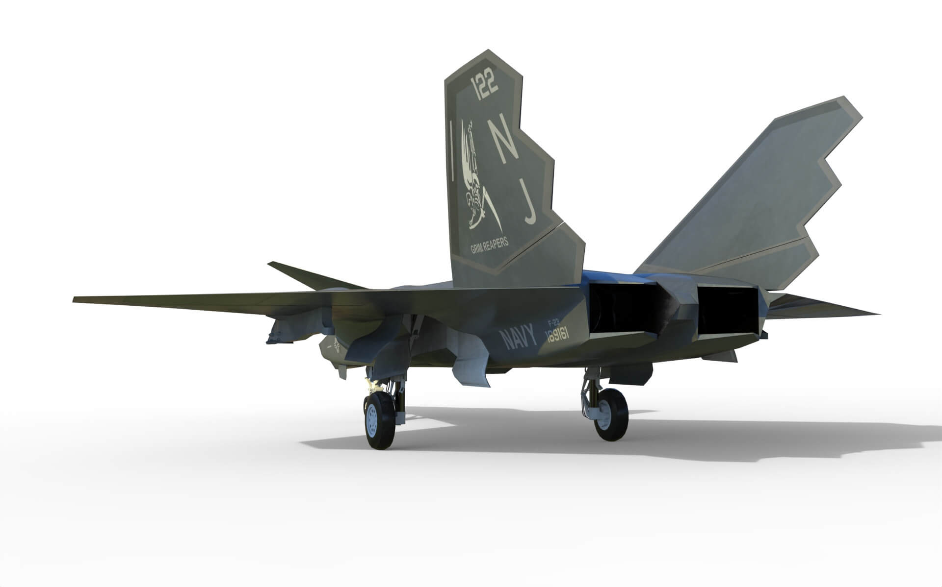 YF-23 Naval NATF-23 3D Model by citizensnip