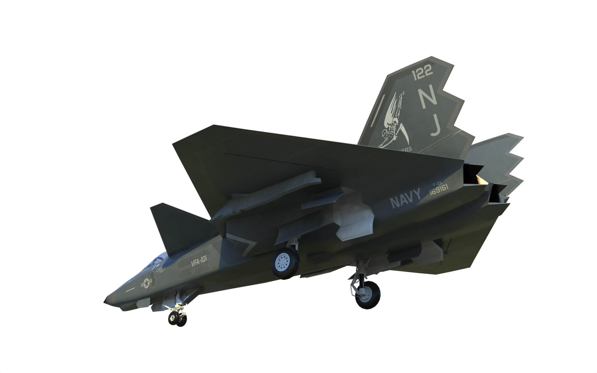 YF-23 Naval NATF-23 3D Model by citizensnip