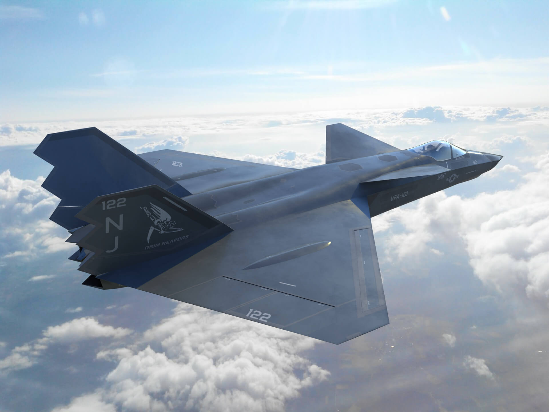YF-23 Naval NATF-23 3D Model by citizensnip