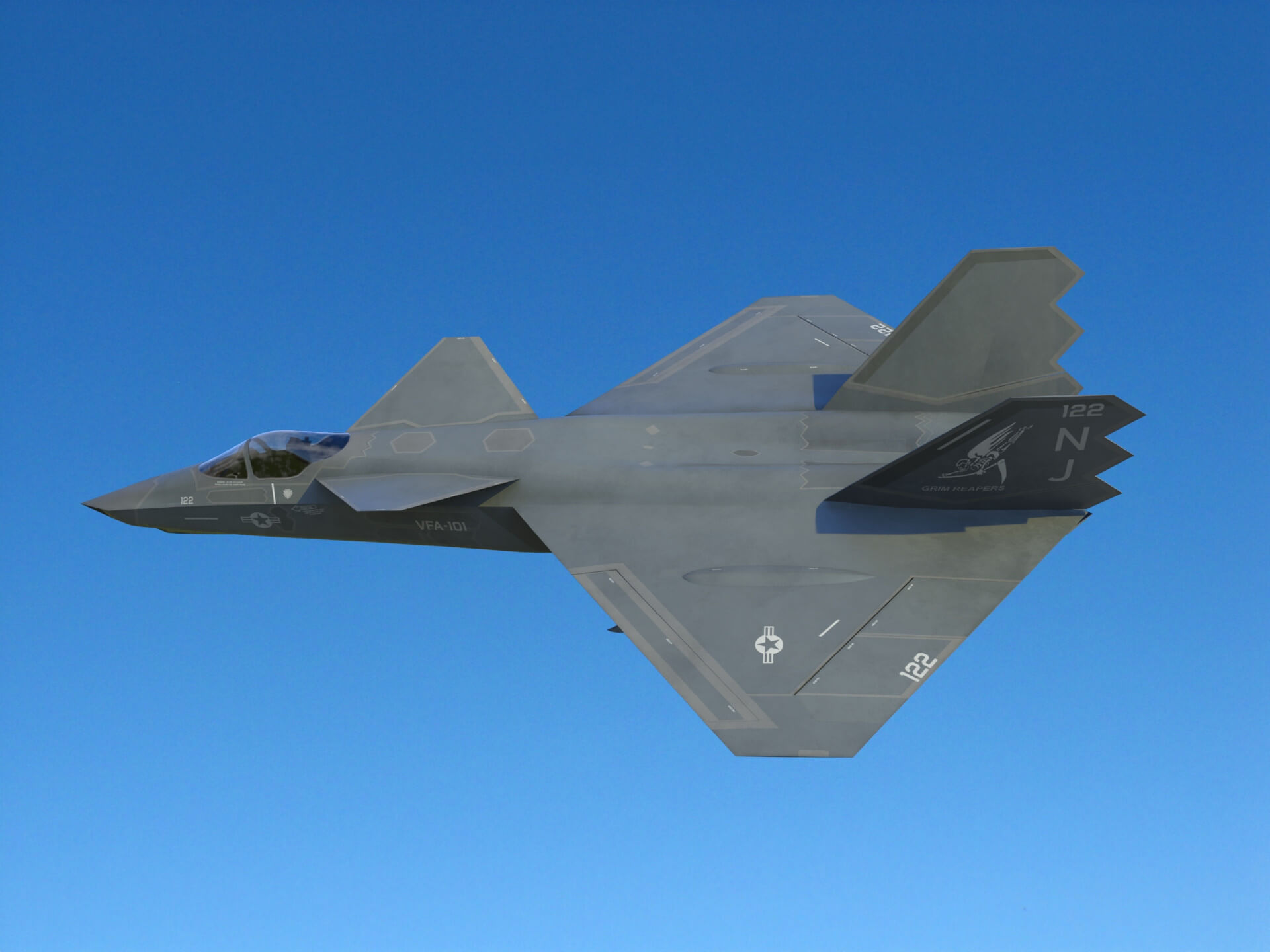 YF-23 Naval NATF-23 3D Model by citizensnip
